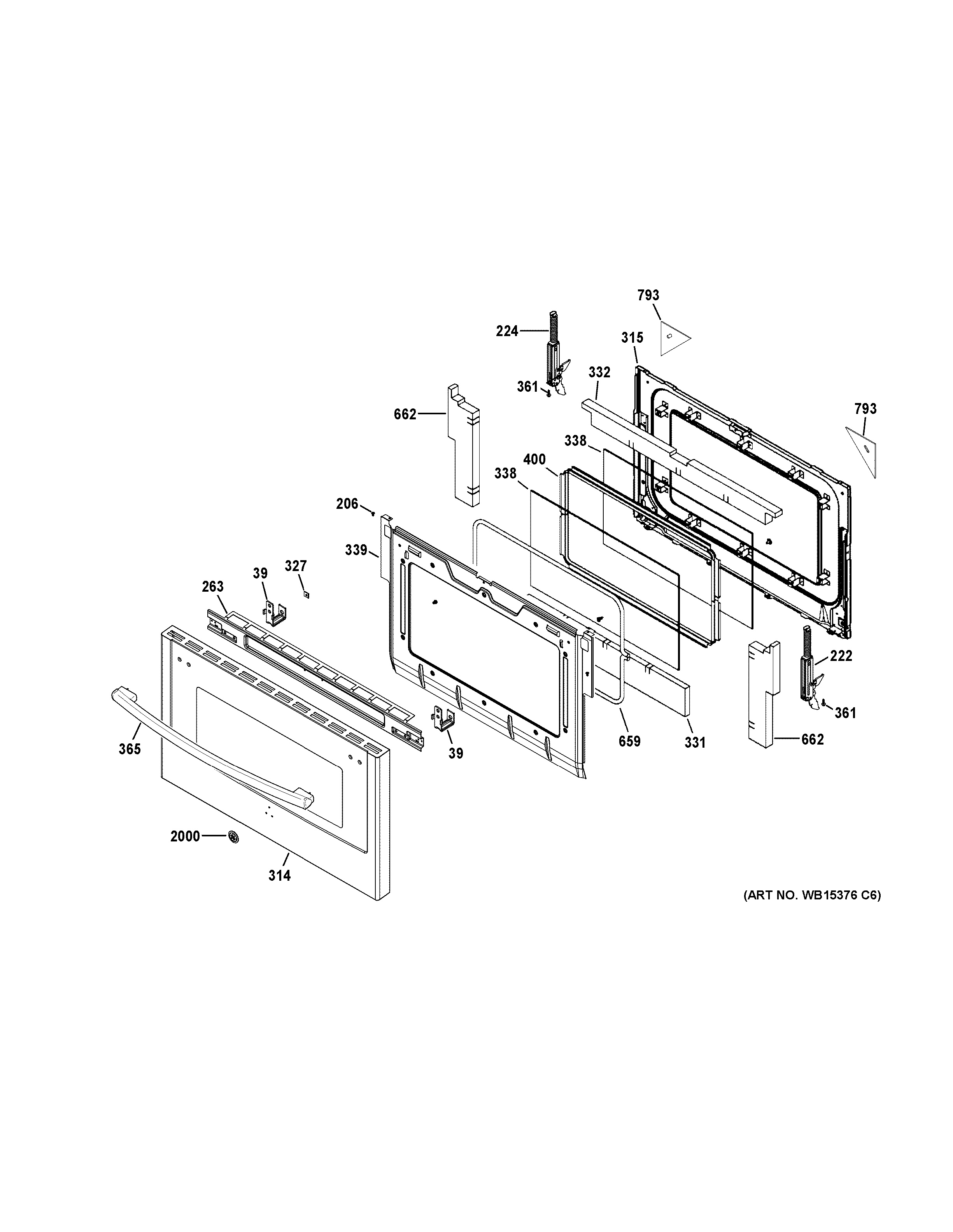 Assembly View for LOWER DOOR | JGB850SEF3SS