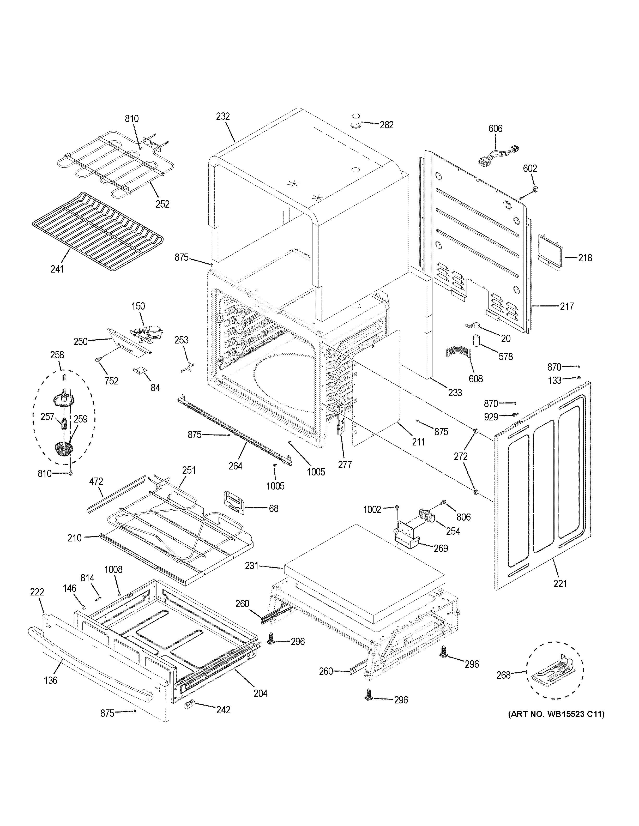 Assembly View for BODY PARTS | JS760SL1SS