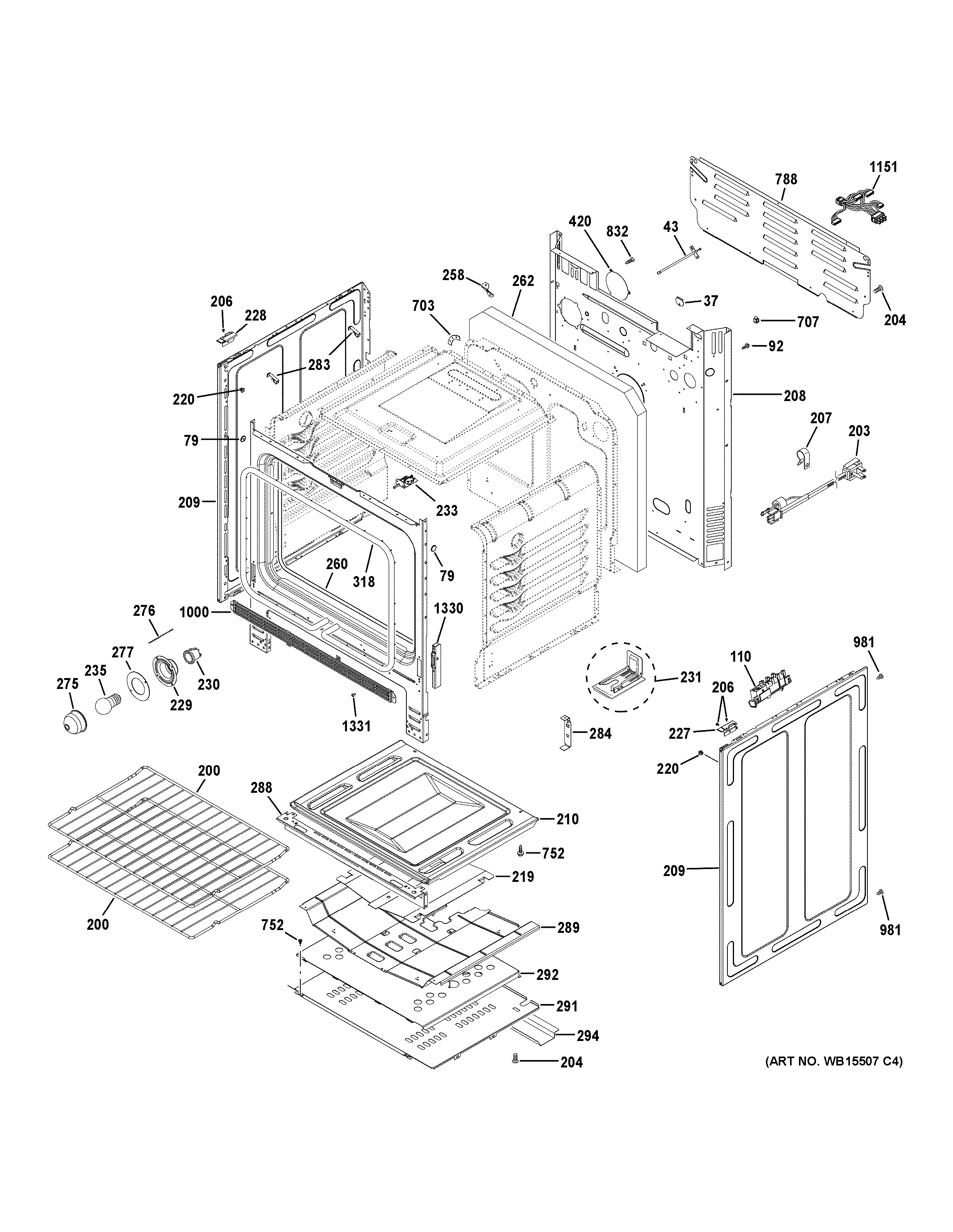 Assembly View for BODY PARTS | JGSS66SEL1SS