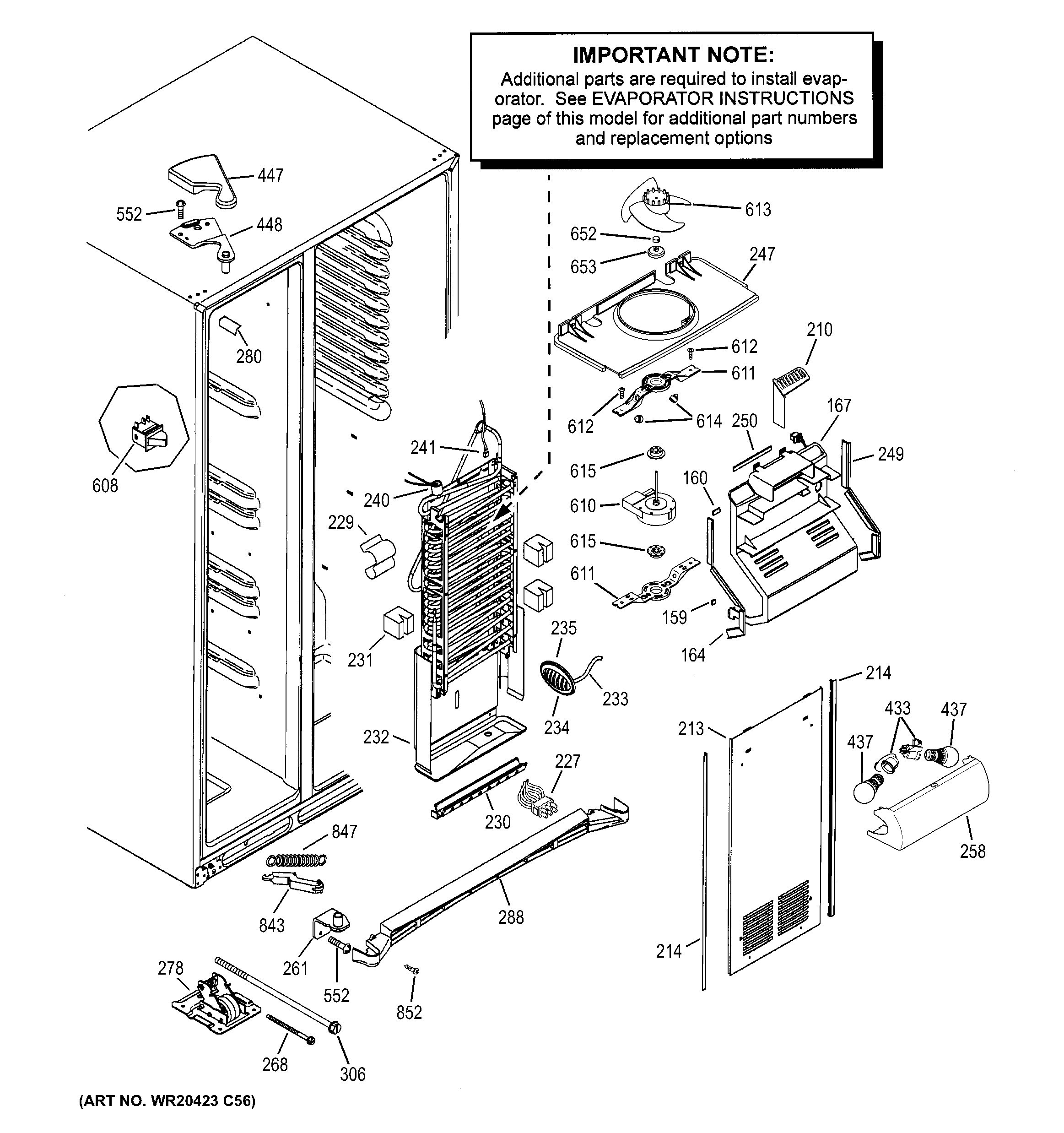 Assembly View for FREEZER SECTION | GZS22DSJEFSS