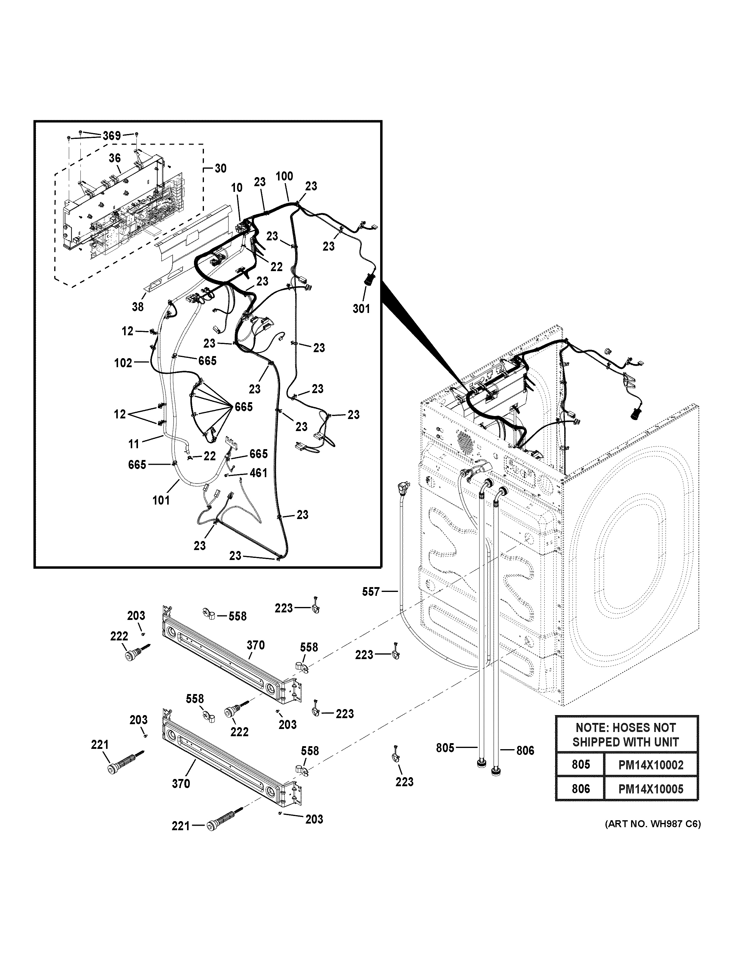 Assembly View for BODY PARTS | GFW490RPK0DG