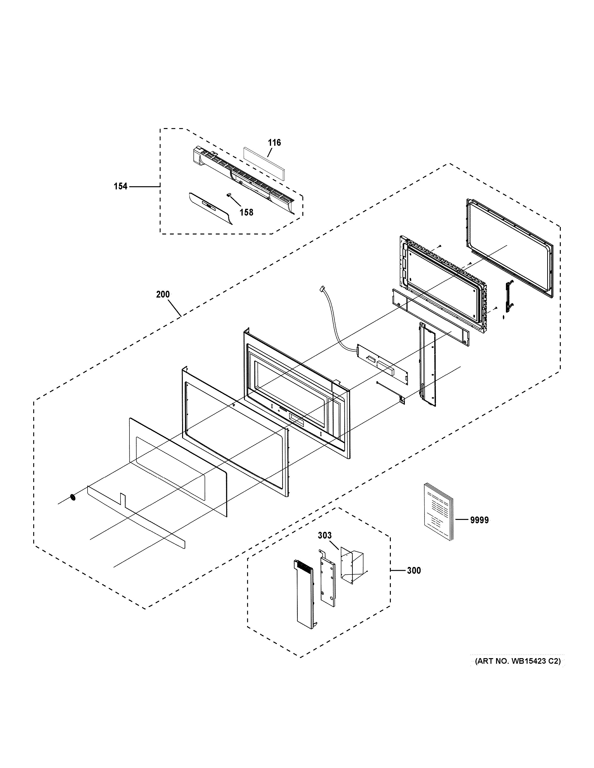 Assembly View for CONTROL PANEL & DOOR PARTS | PVM9005FM1DS