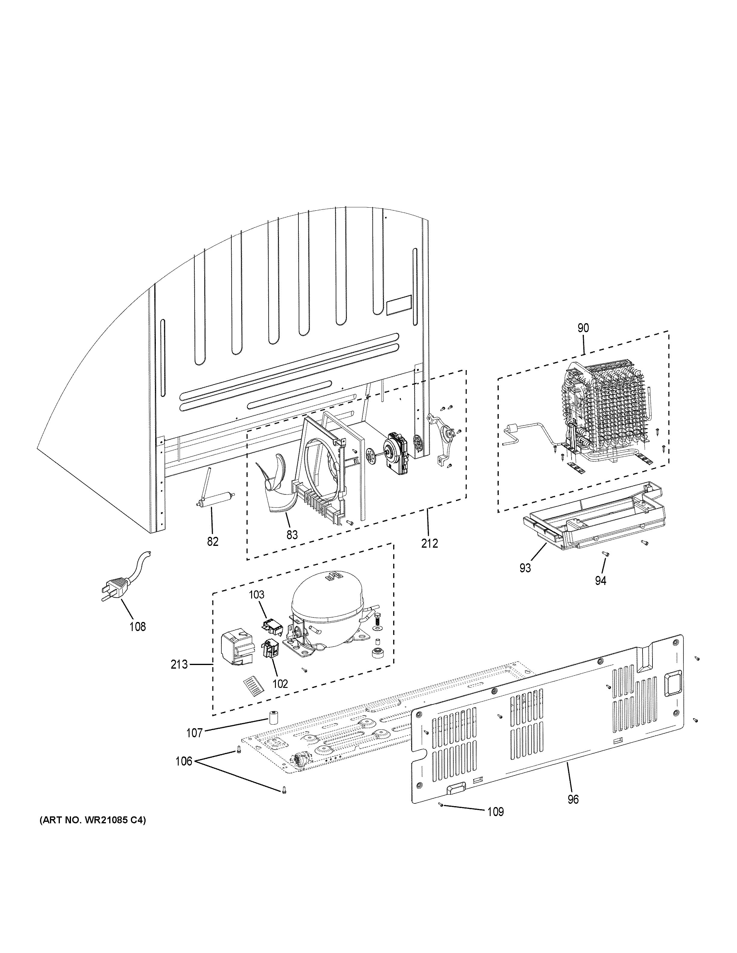 Assembly View for MACHINE COMPARTMENT | GIE21GSHCSS