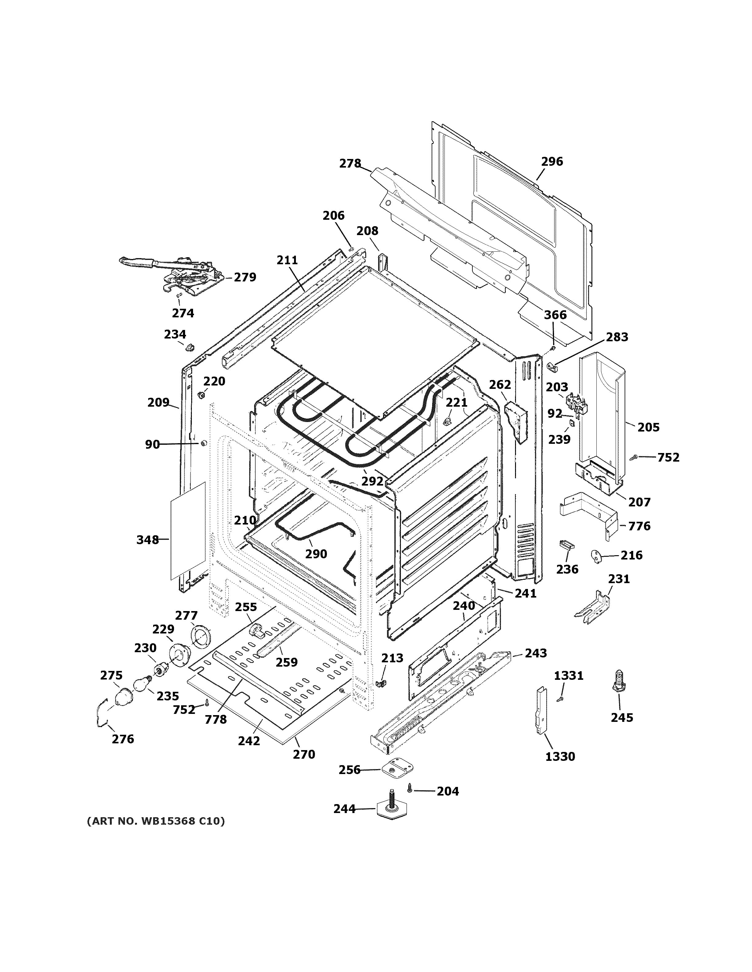 Assembly View for BODY PARTS | JB480SM1SS