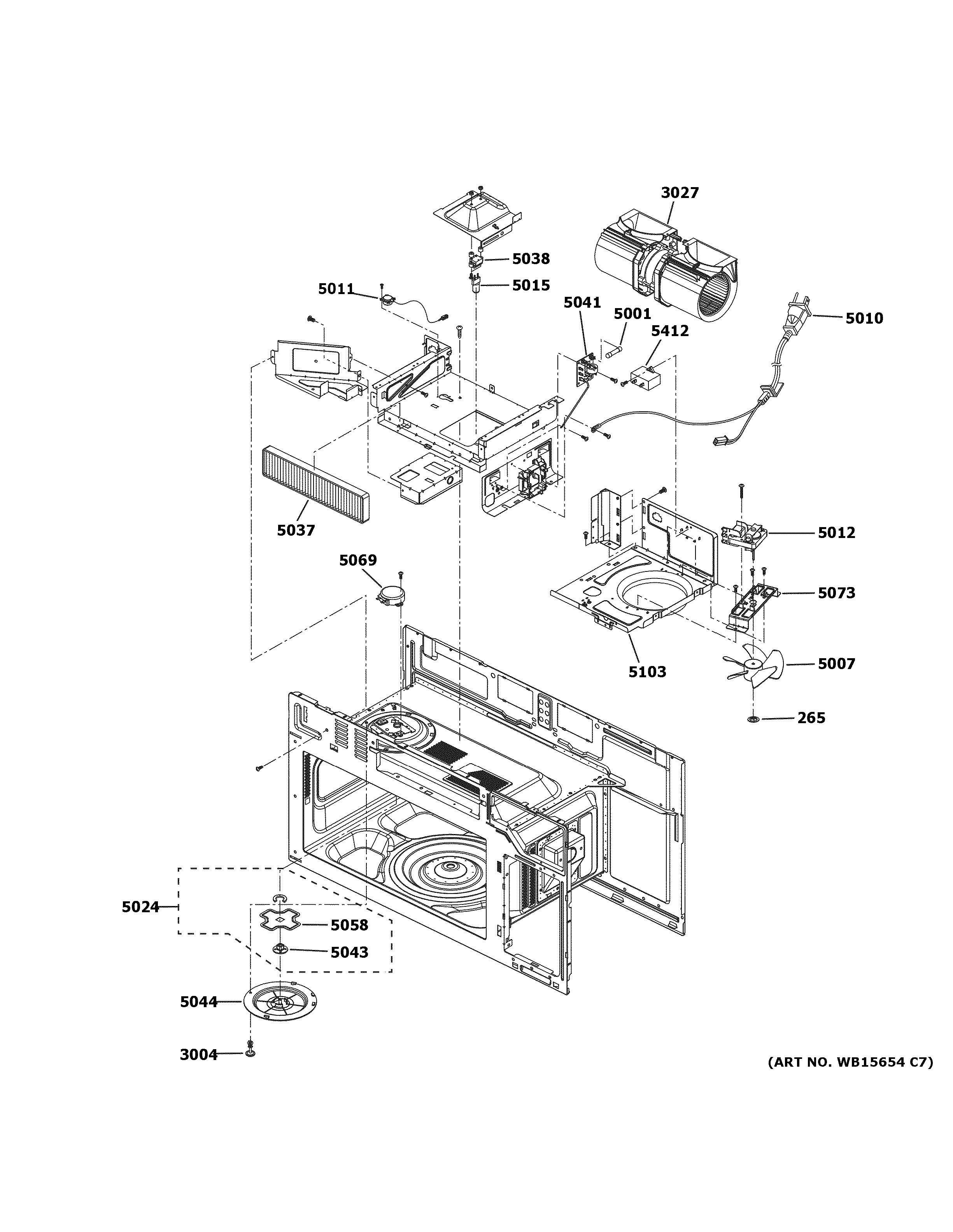 Assembly View for INTERIOR PARTS (2) | PVM9215SK6SS