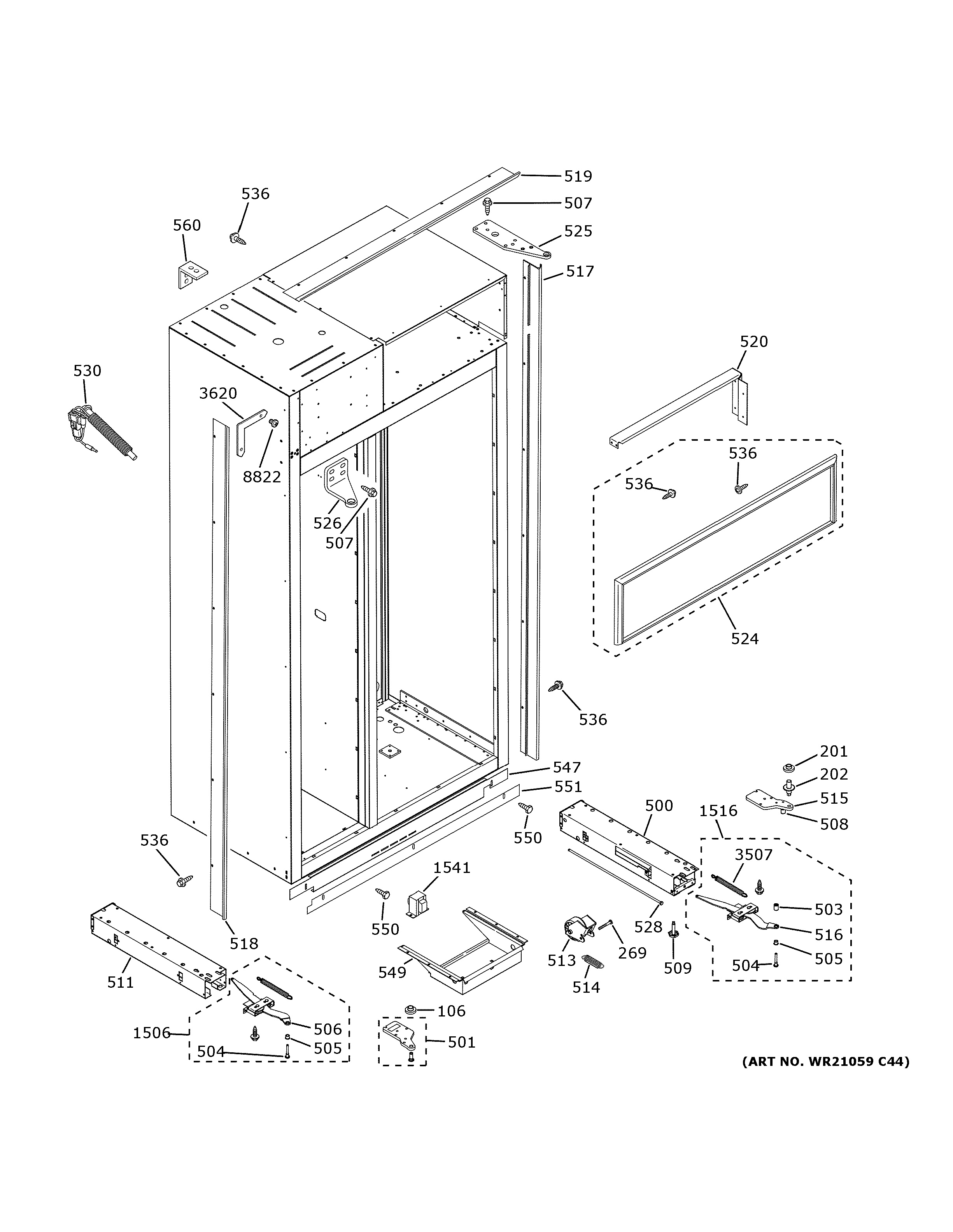 Assembly View for CASE PARTS | ZISB480DNBII