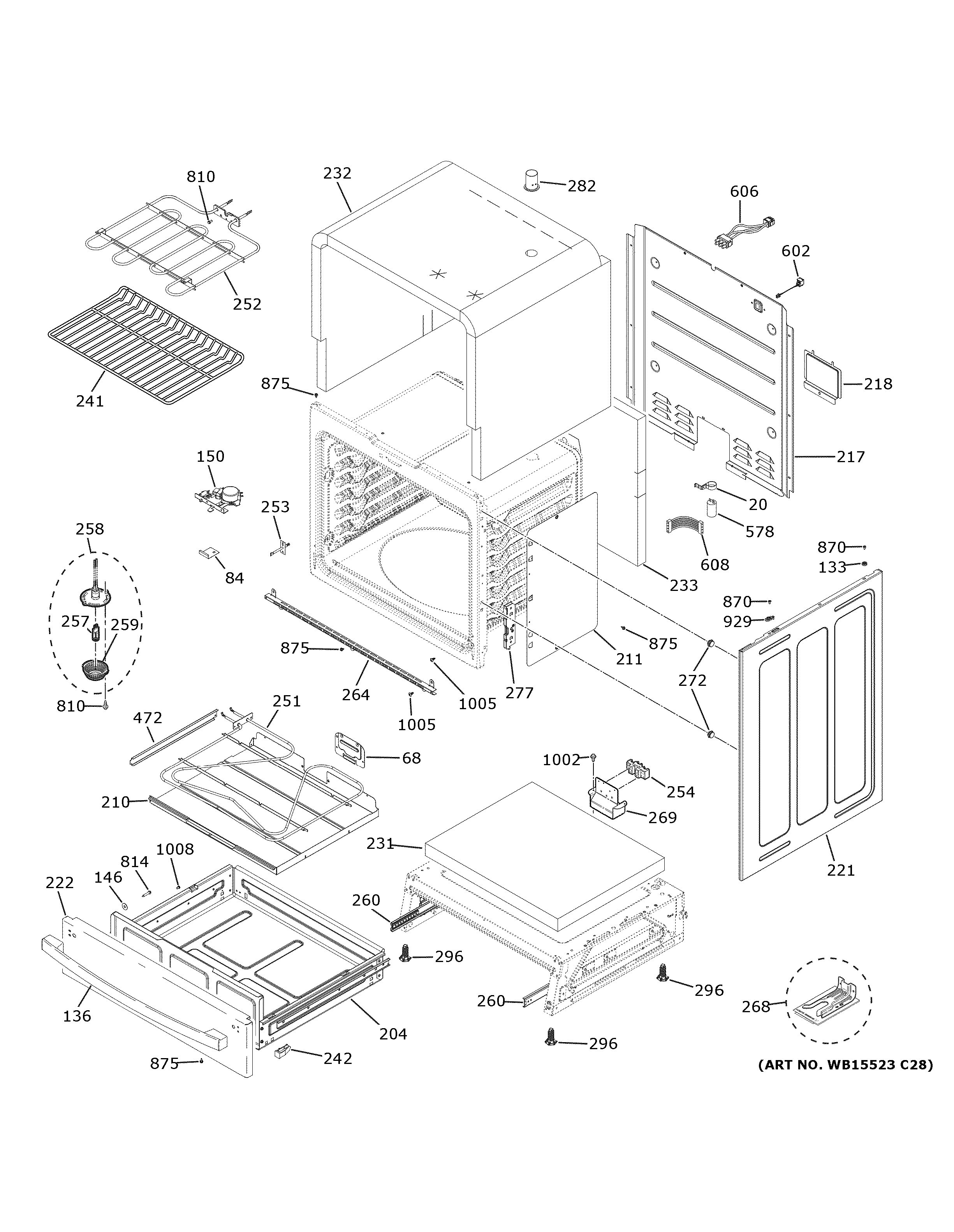 Assembly View for BODY PARTS | JS760SL5SS