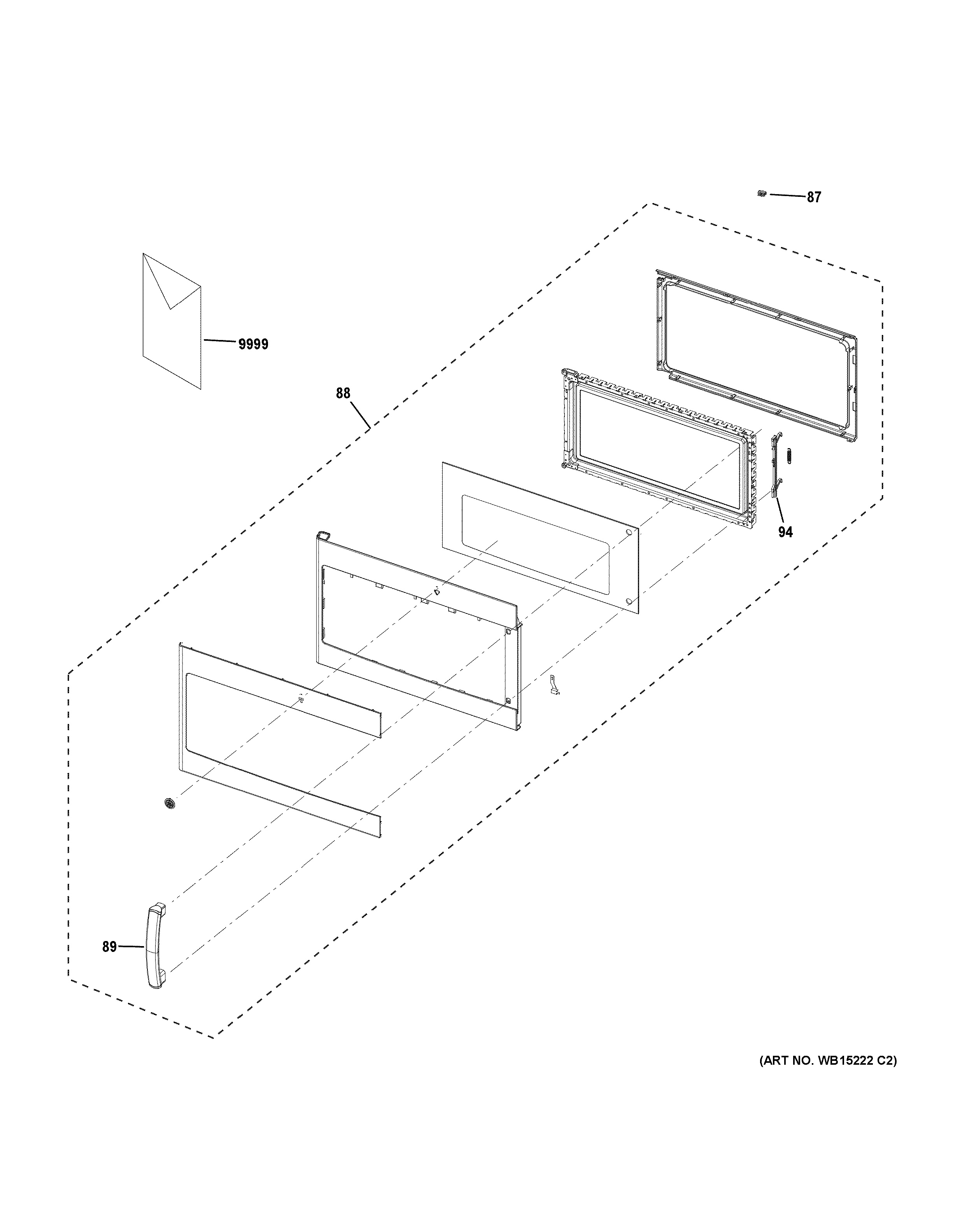 Assembly View for DOOR PARTS | JVM7195FL1DS