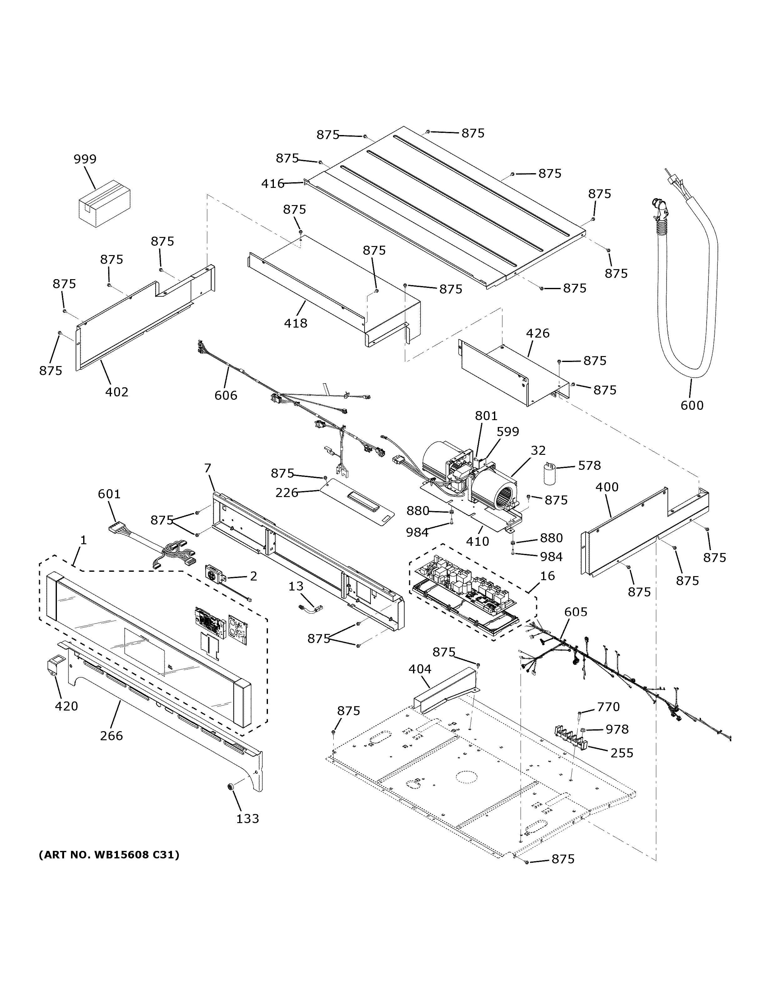 Assembly View for CONTROL PANEL | PTS7000SN2SS