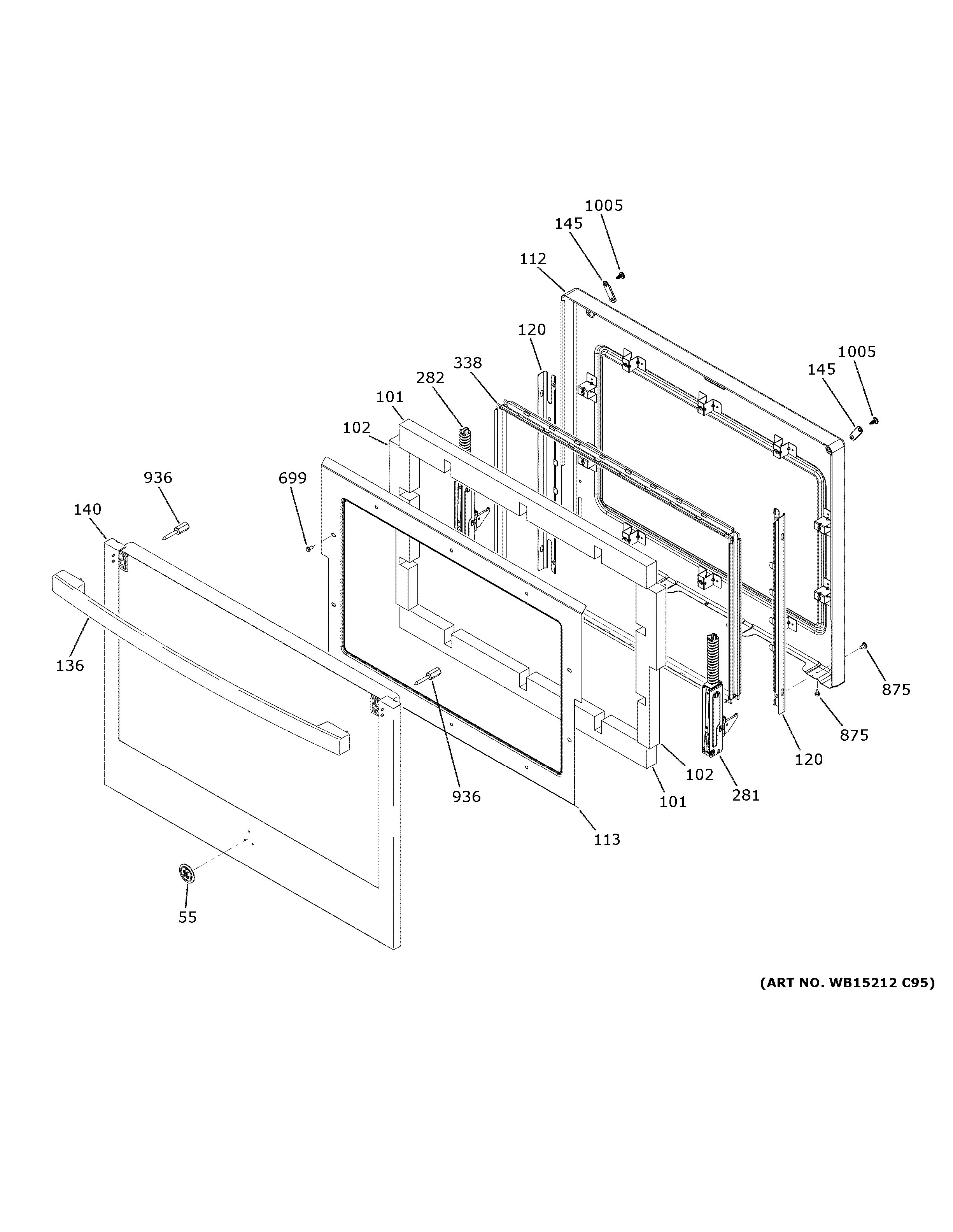Assembly View for DOOR | PTS7000SN2SS