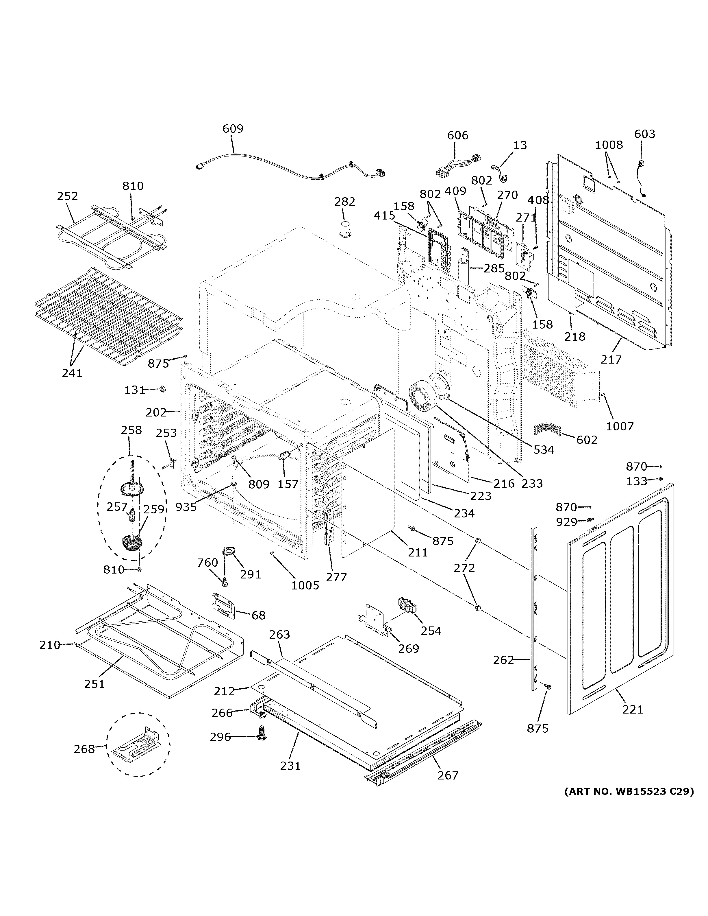 Assembly View for LOWER OVEN | JSS86SP1SS