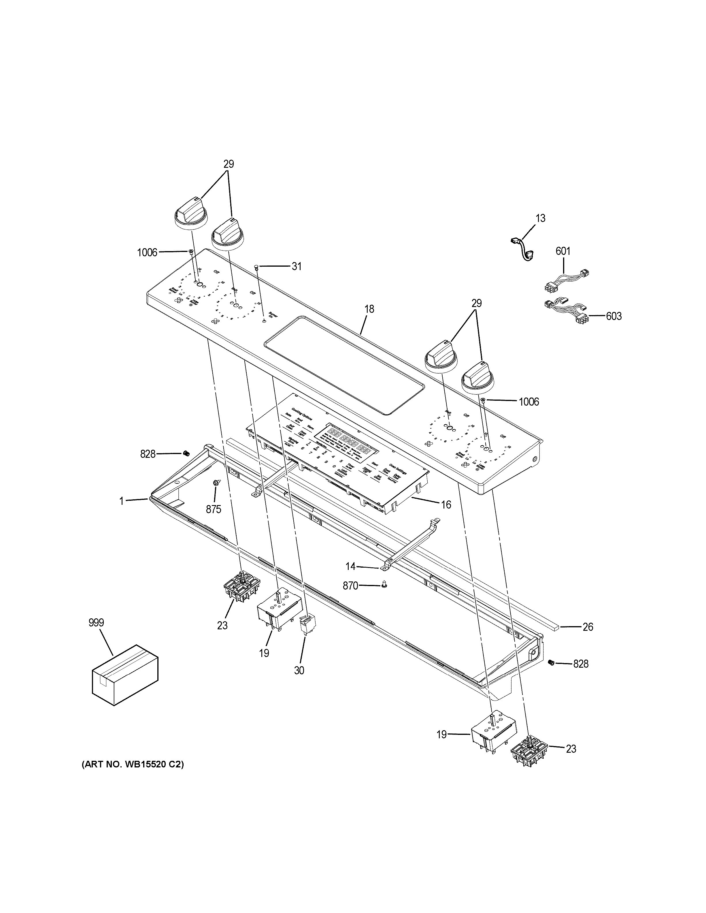Assembly View for CONTROL PANEL | JS760SP1SS