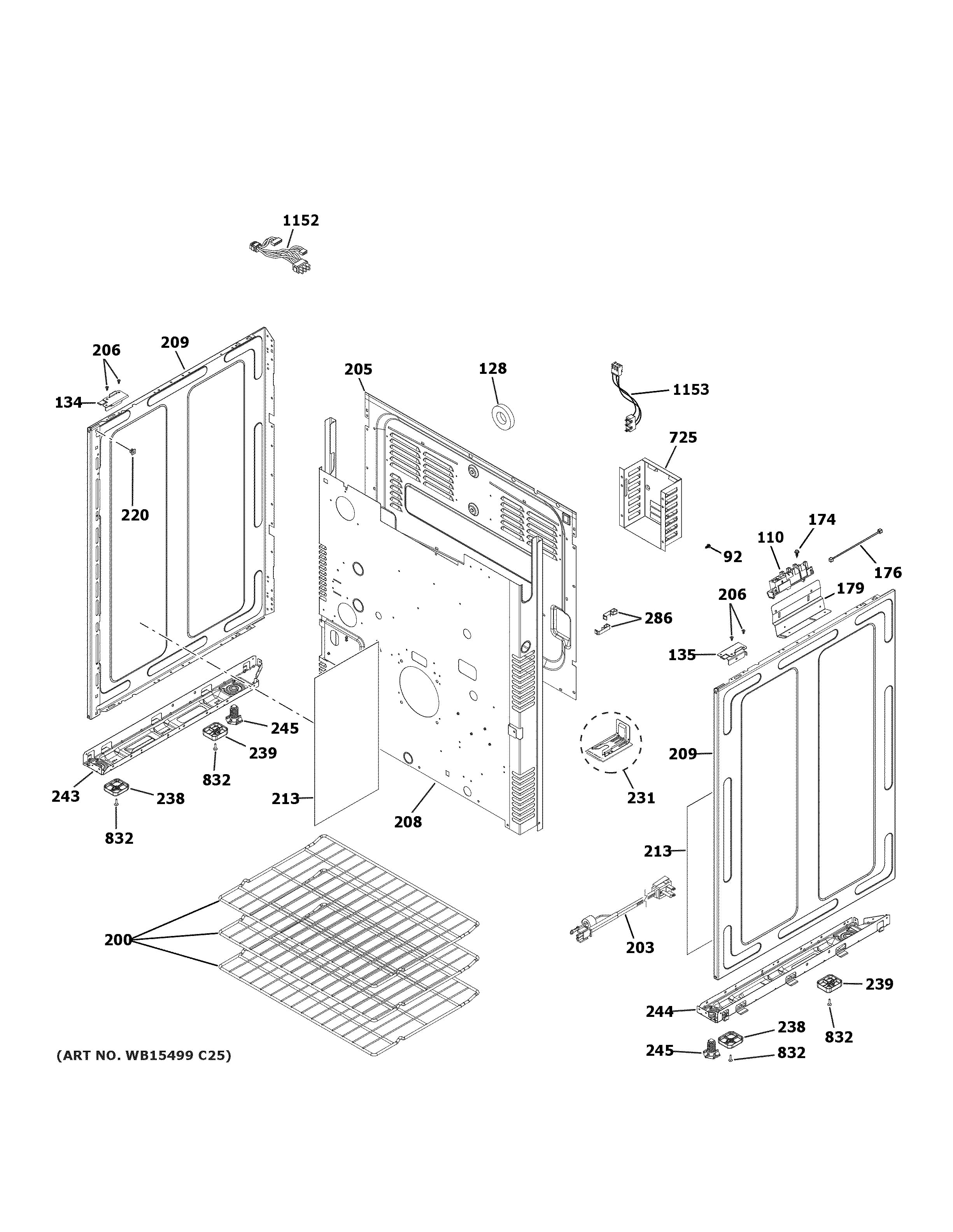 Assembly View for BODY PARTS | JGSS86SP1SS