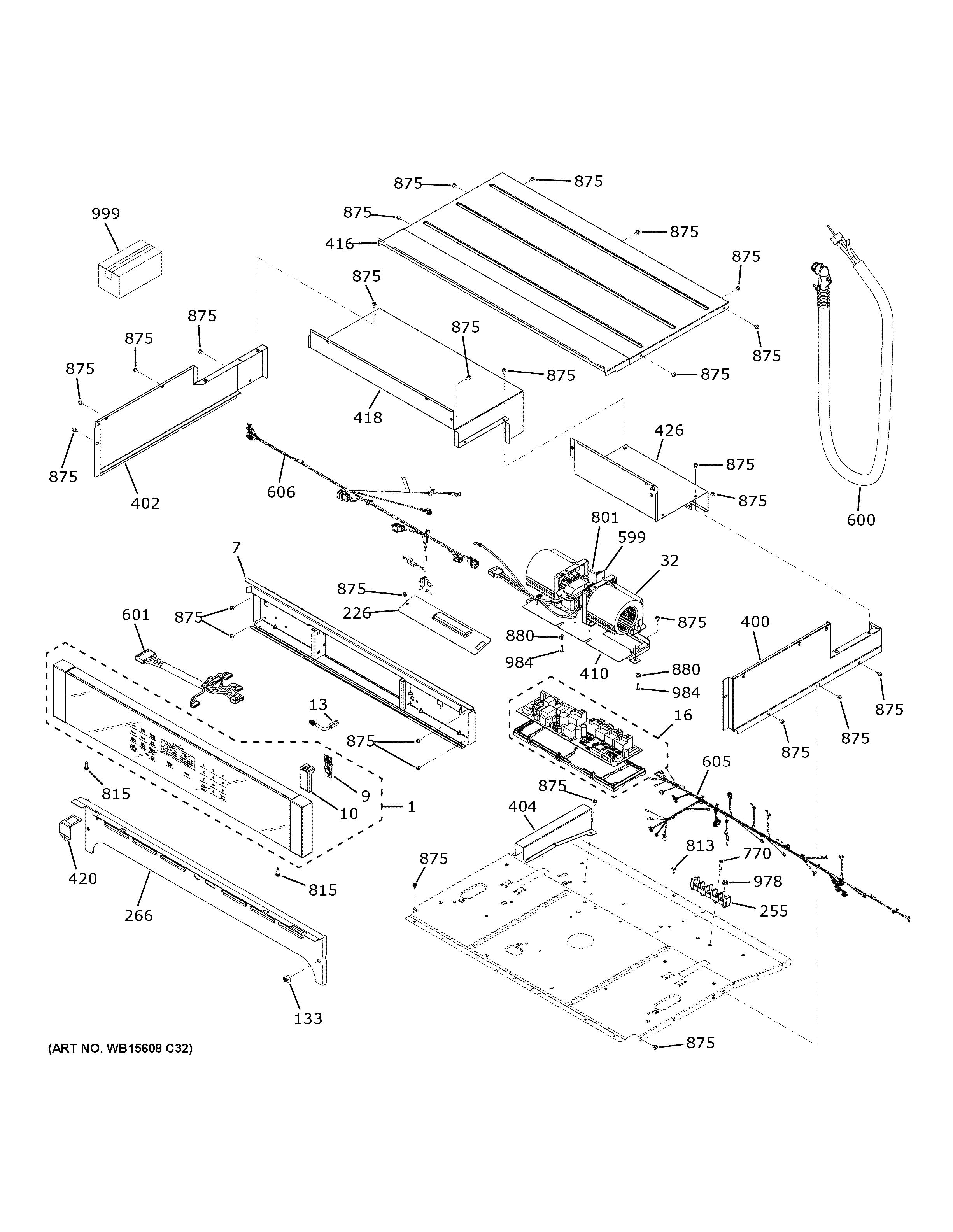 Assembly View for CONTROL PANEL | JKS3000SN1SS