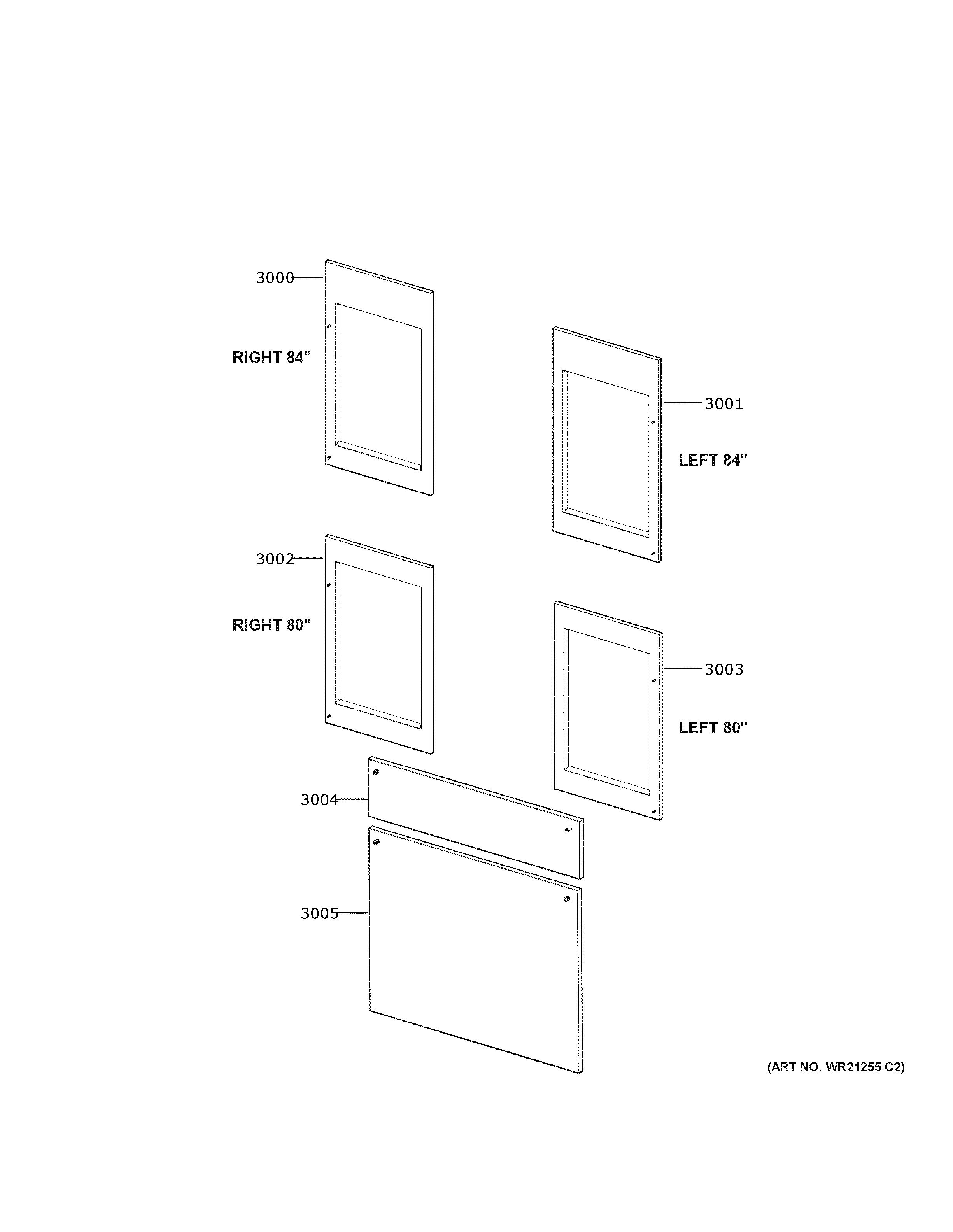 Assembly View for DOOR PANEL KIT | ZIK303NPPBII