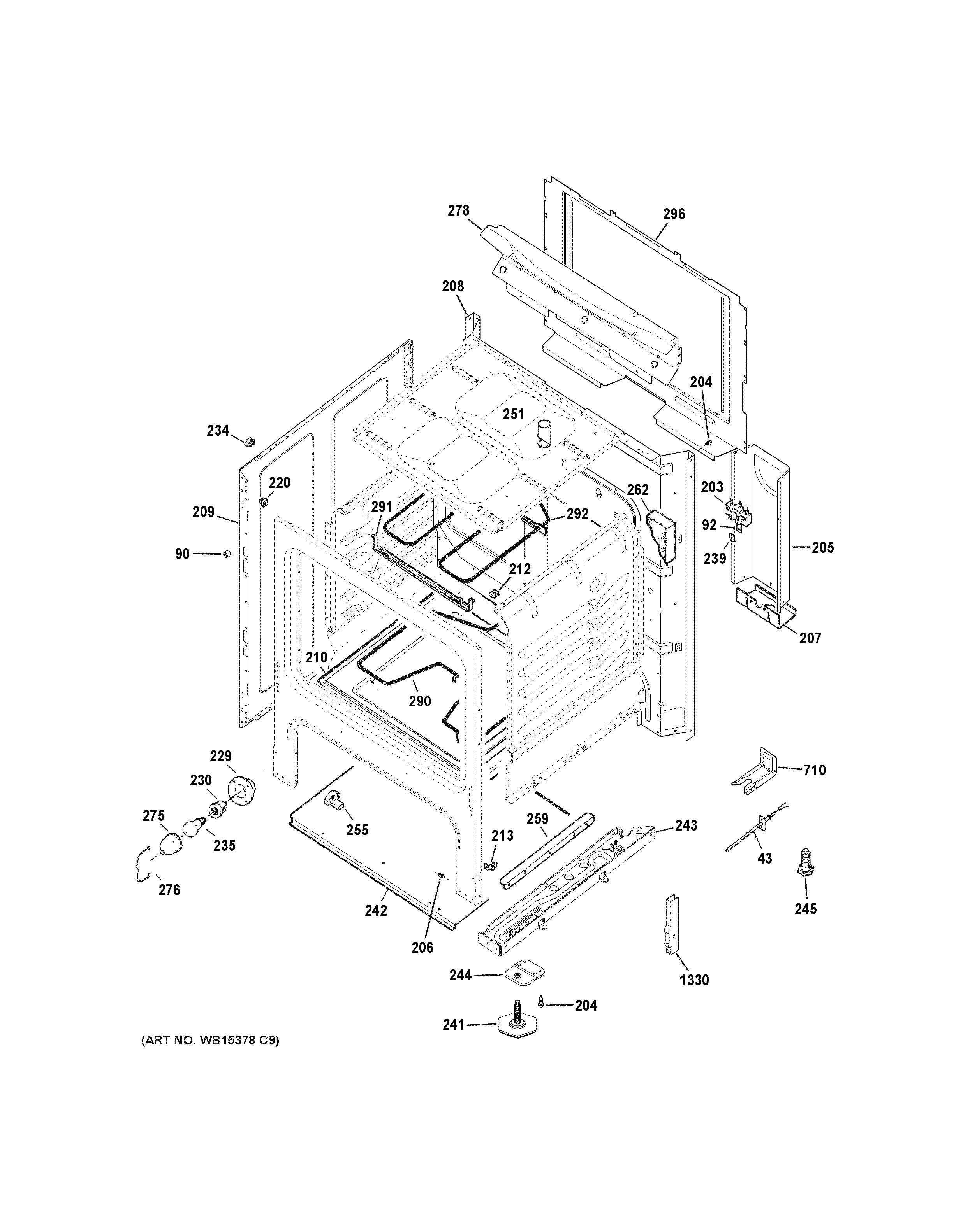 Assembly View for BODY PARTS | JBS360DM1BB