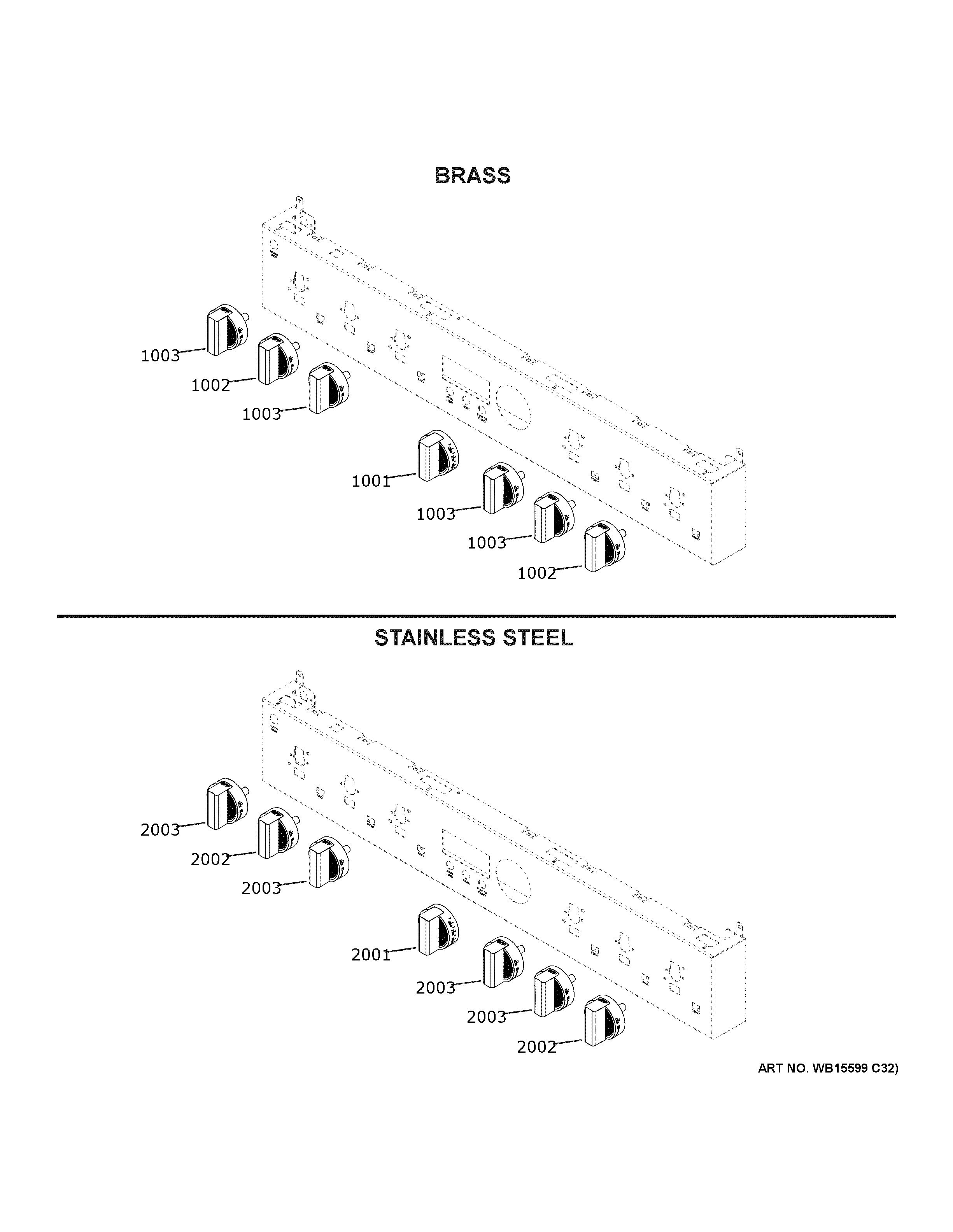 Assembly View for MONOGRAM CUSTOMIZATION | ZGP366NT1SS