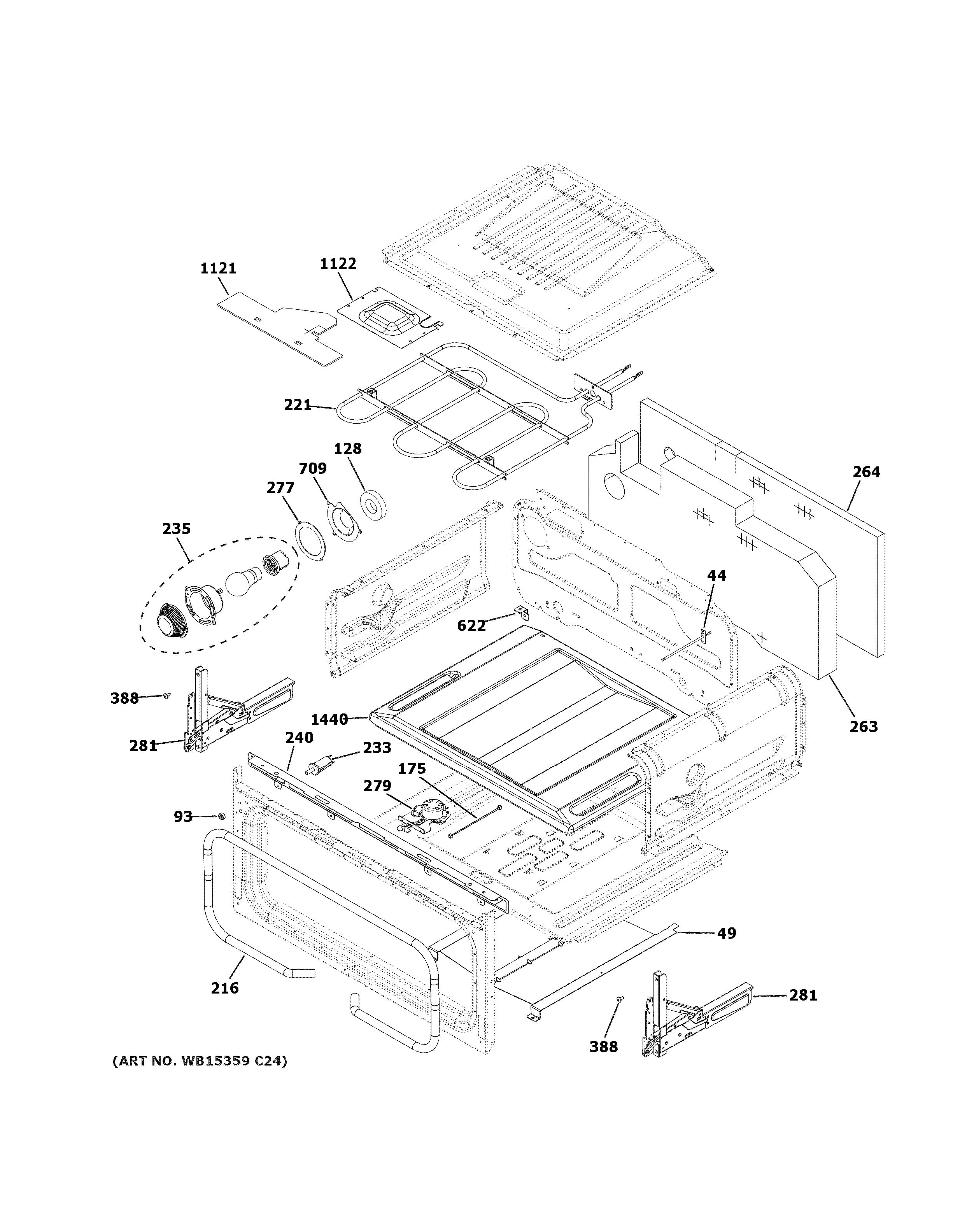 Assembly View for UPPER OVEN | PGS960YP1FS