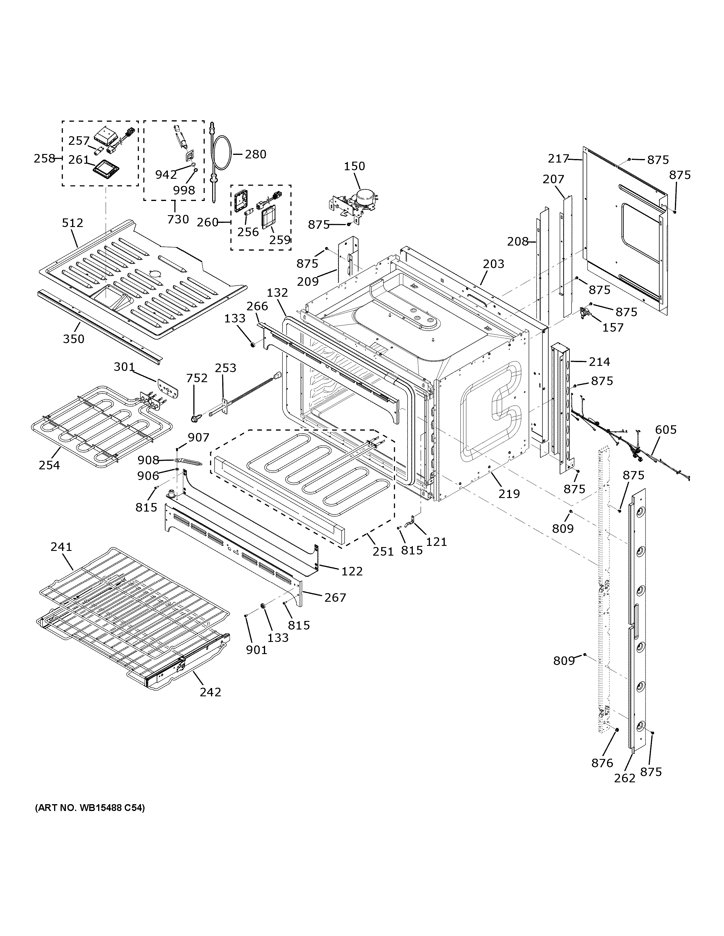 Assembly View for UPPER OVEN | PTD700LSN1SS