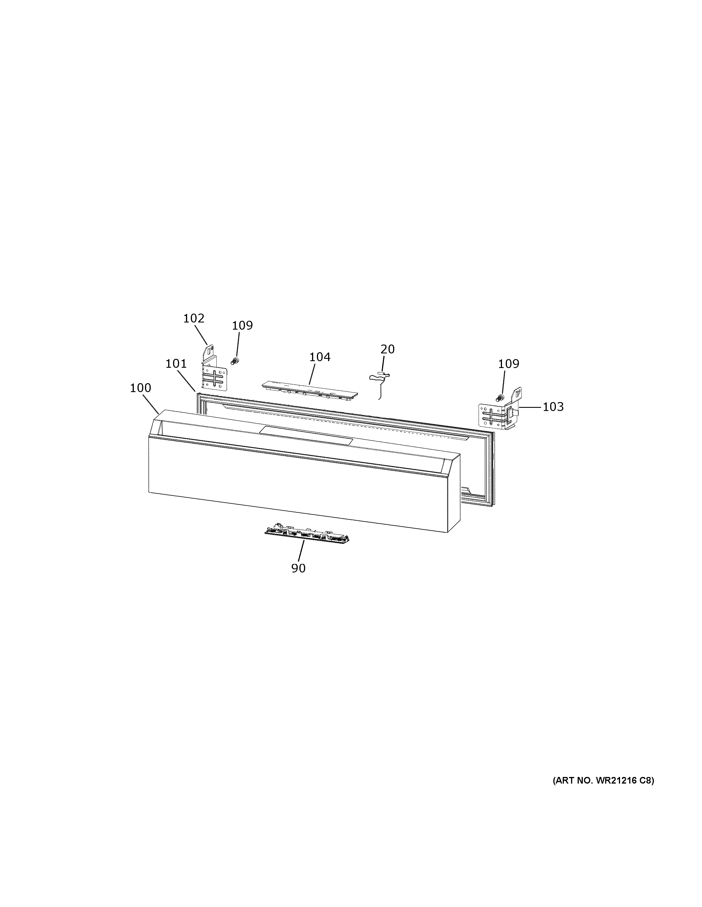 Assembly View for CONVERTIBLE DRAWER | CVE28DM5NBS5