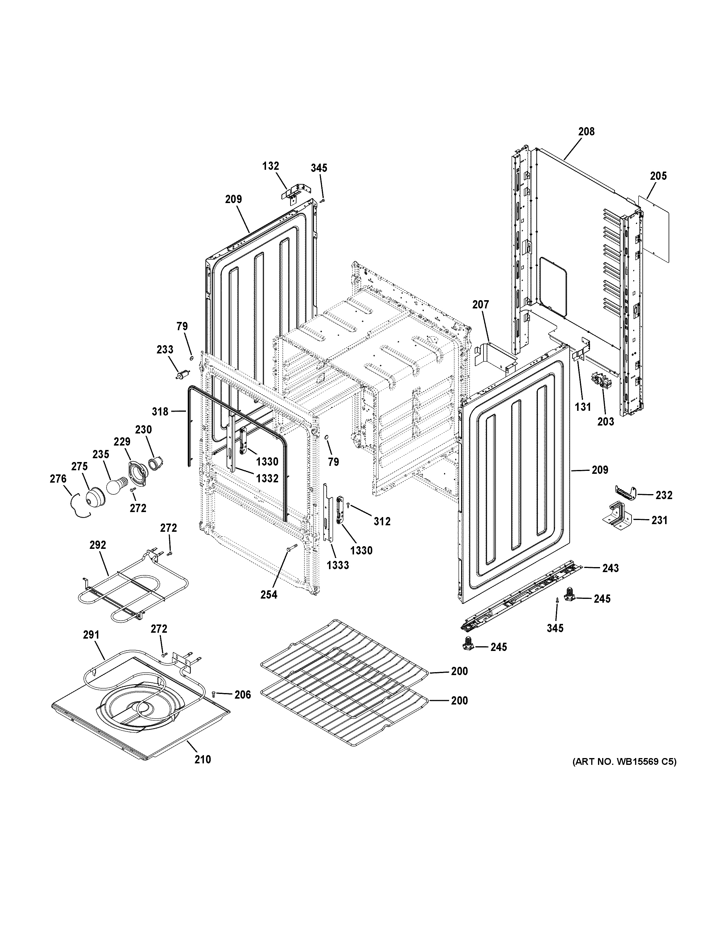 Assembly View for BODY PARTS | JAS640RM1SS