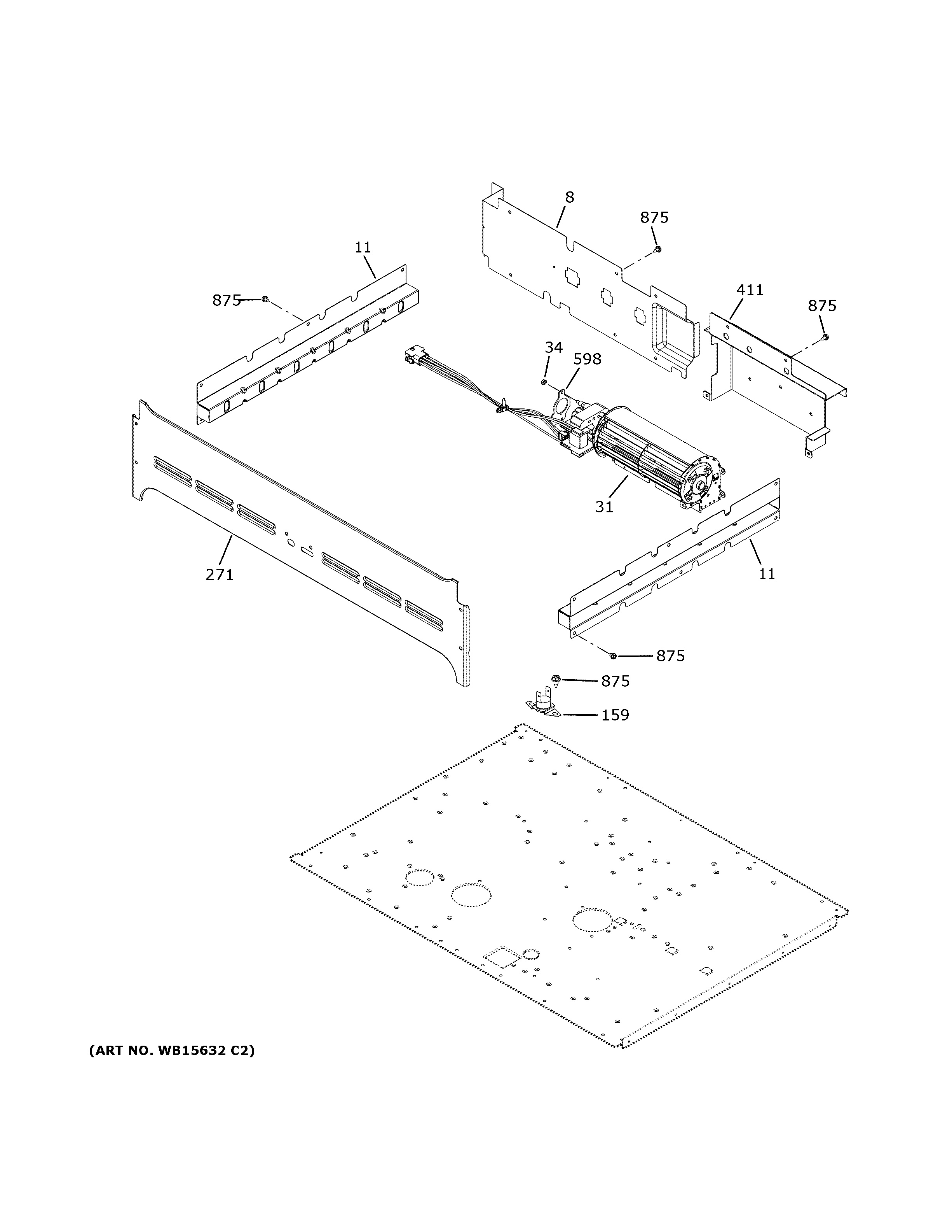 Assembly View for CENTER SPACER | CTD90FP2N2S1