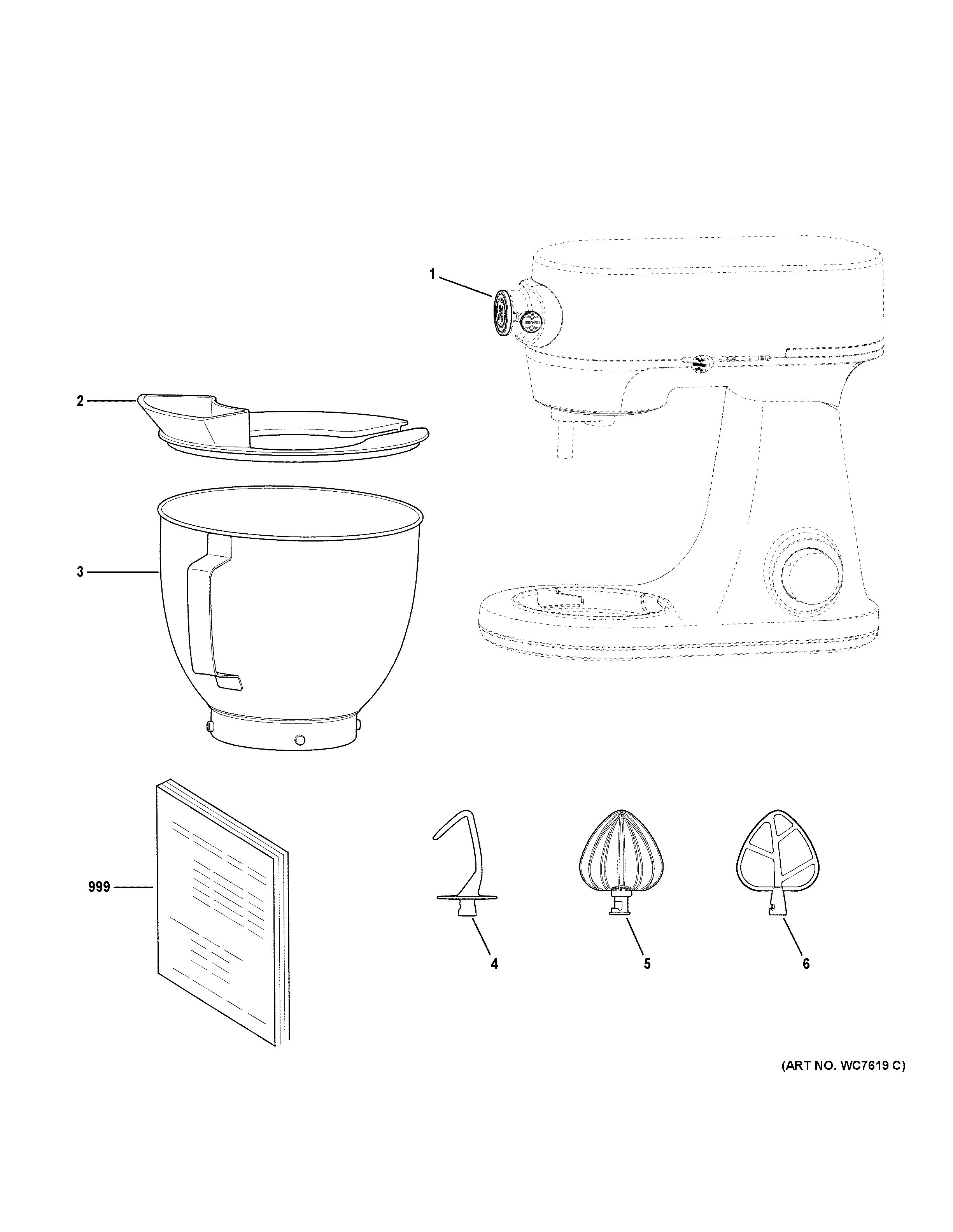 Assembly View for STAND MIXER | G8MSAAS1R1RS