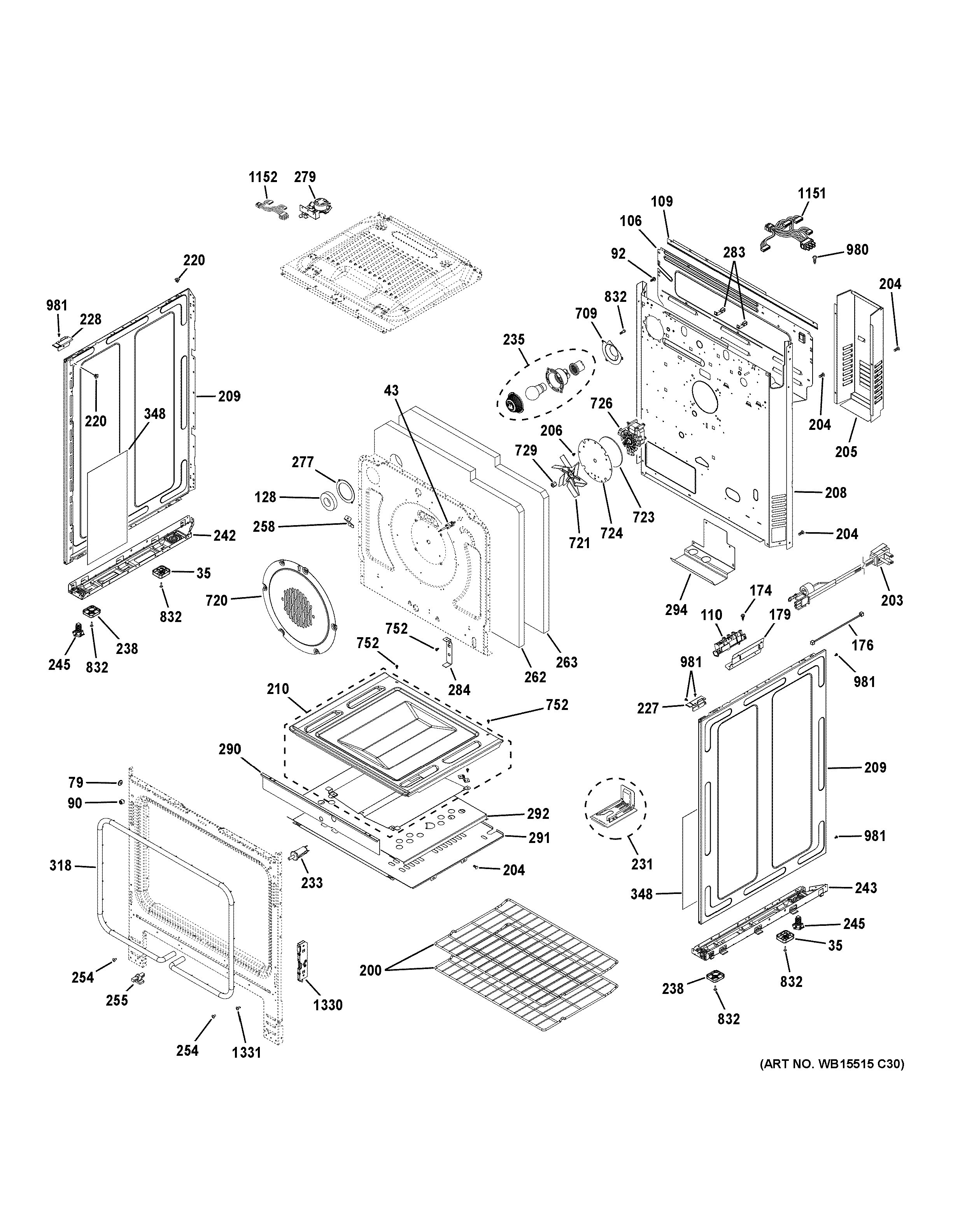 Assembly View for BODY PARTS | JGS760SP4SS