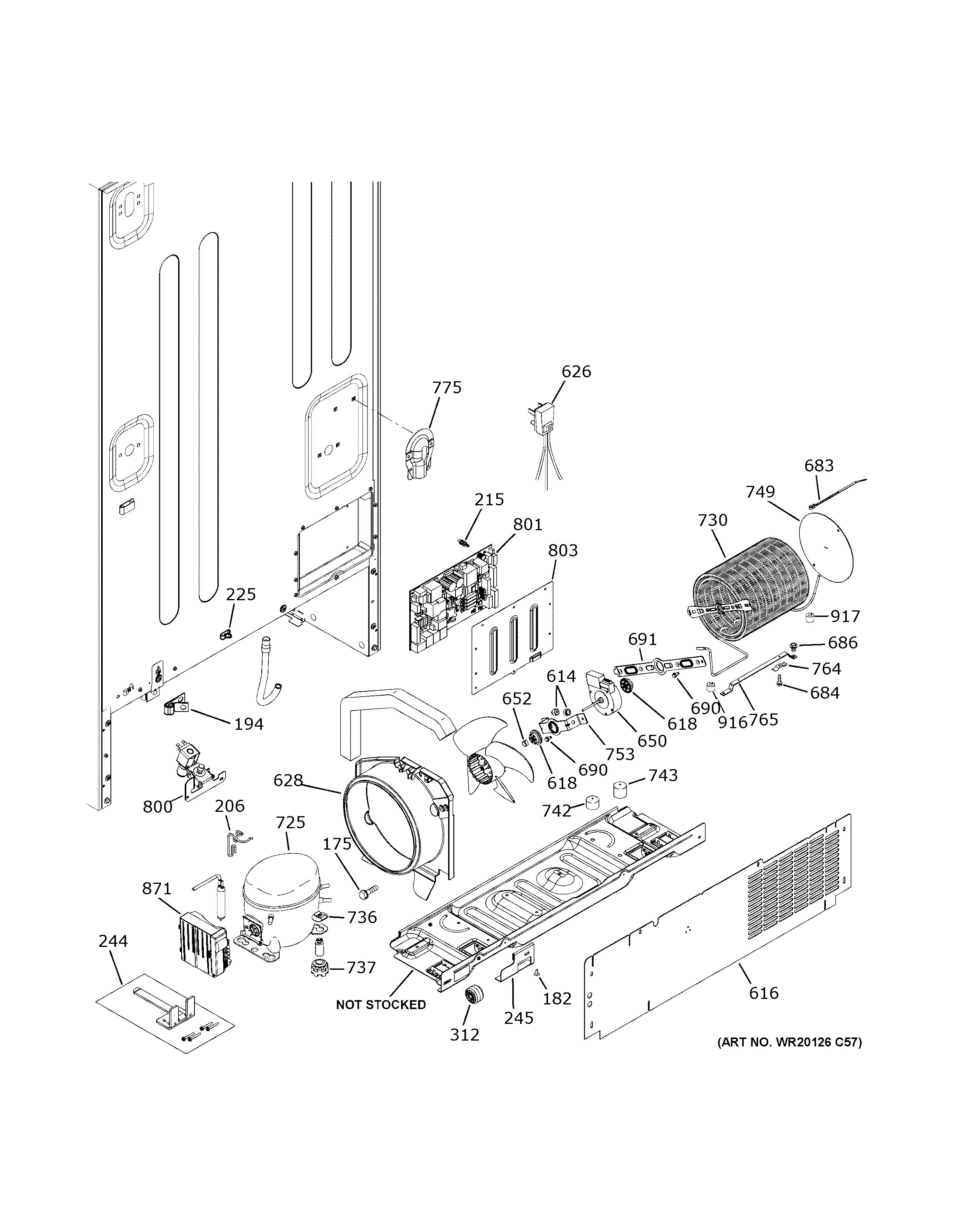 Assembly View for MACHINE COMPARTMENT | PFCS1NFCASS