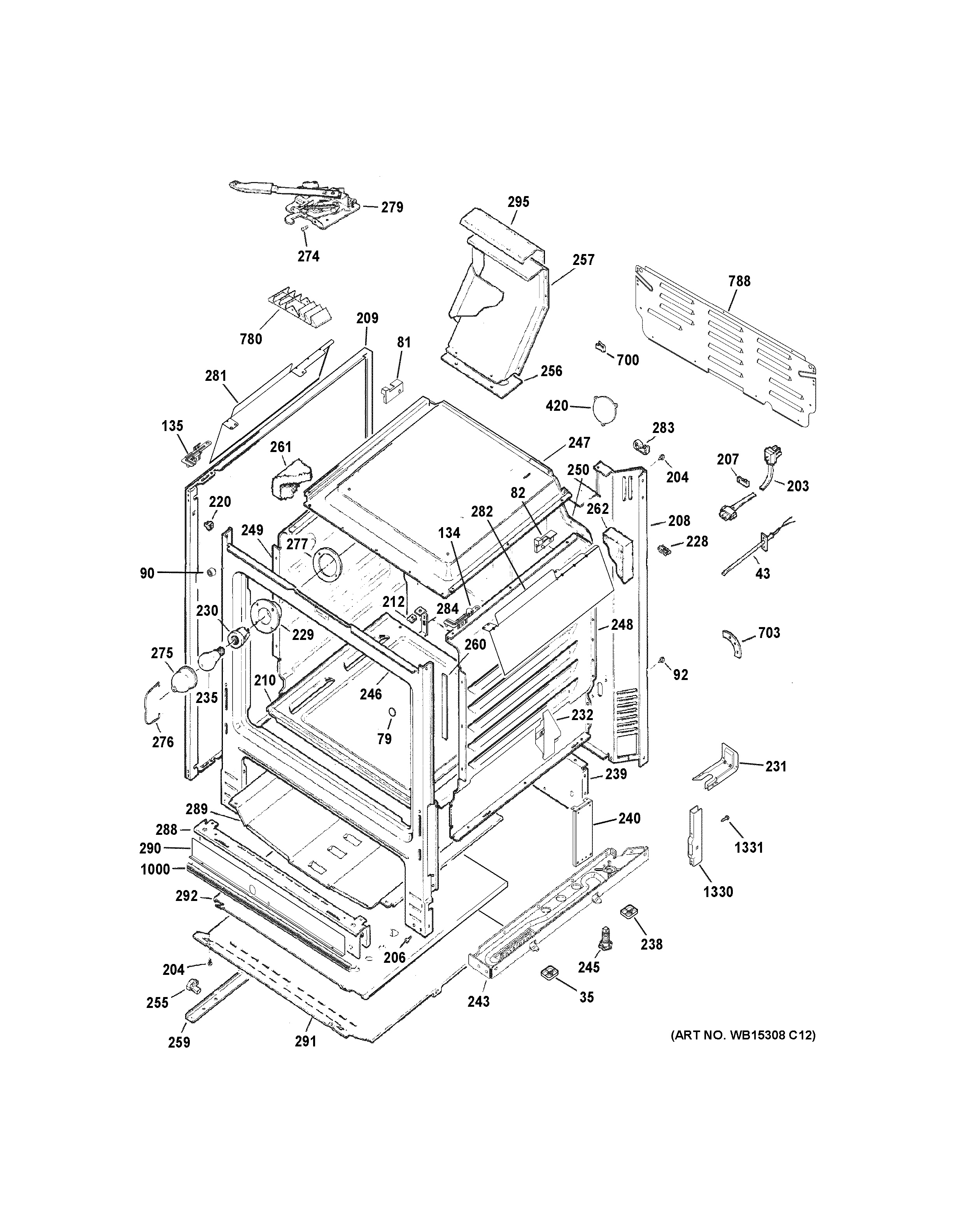 Assembly View for BODY PARTS | JGB645SEK2SS