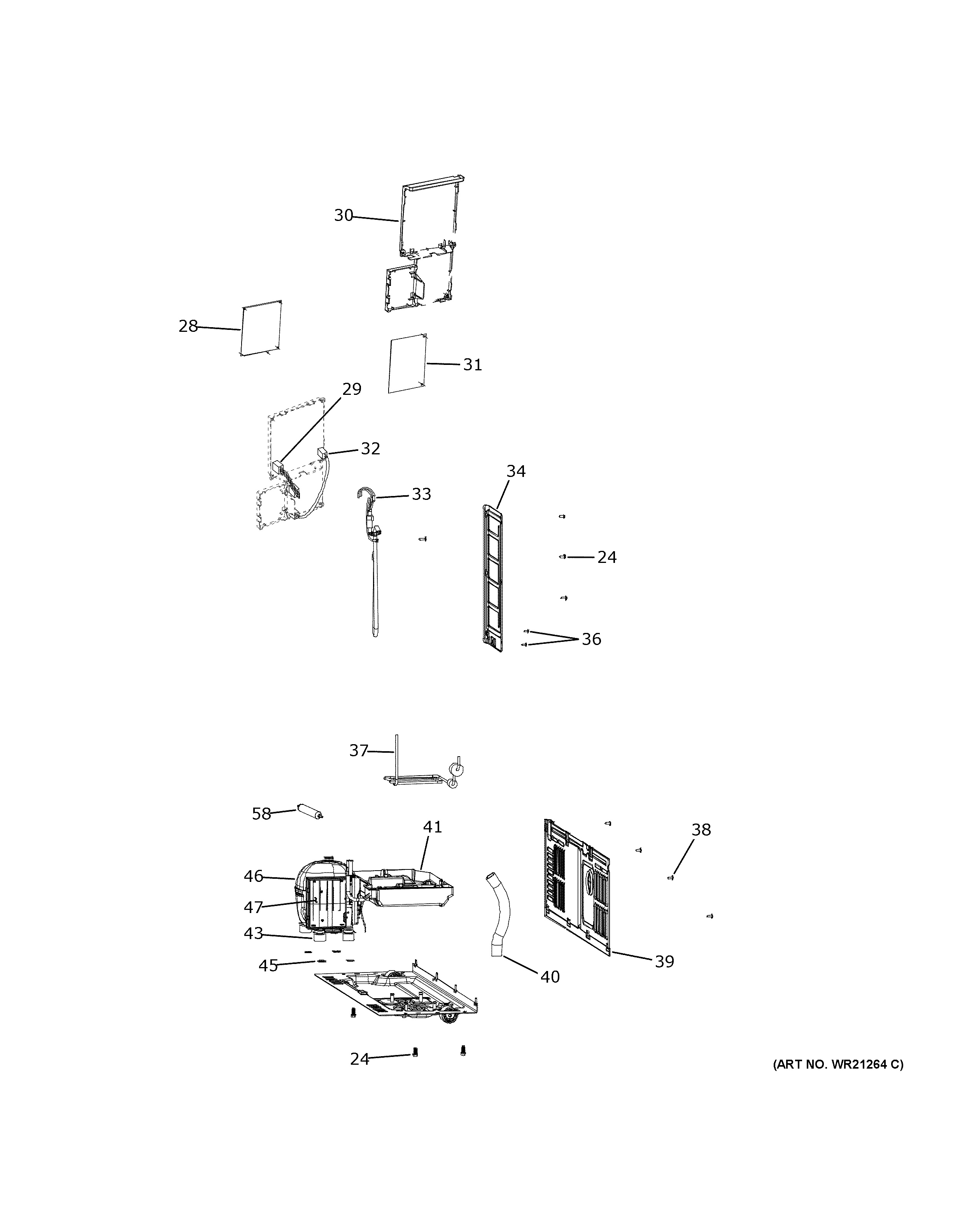Assembly View for MACHINE COMPARTMENT | GBE17HYRAFS