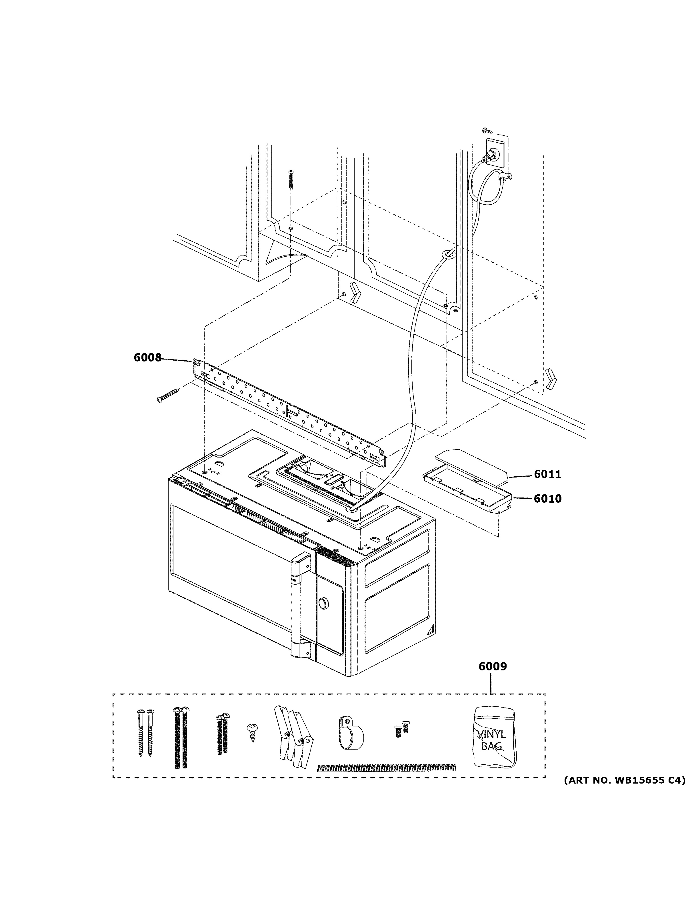 Assembly View for INSTALLATION PARTS | CVM521P2M6S1