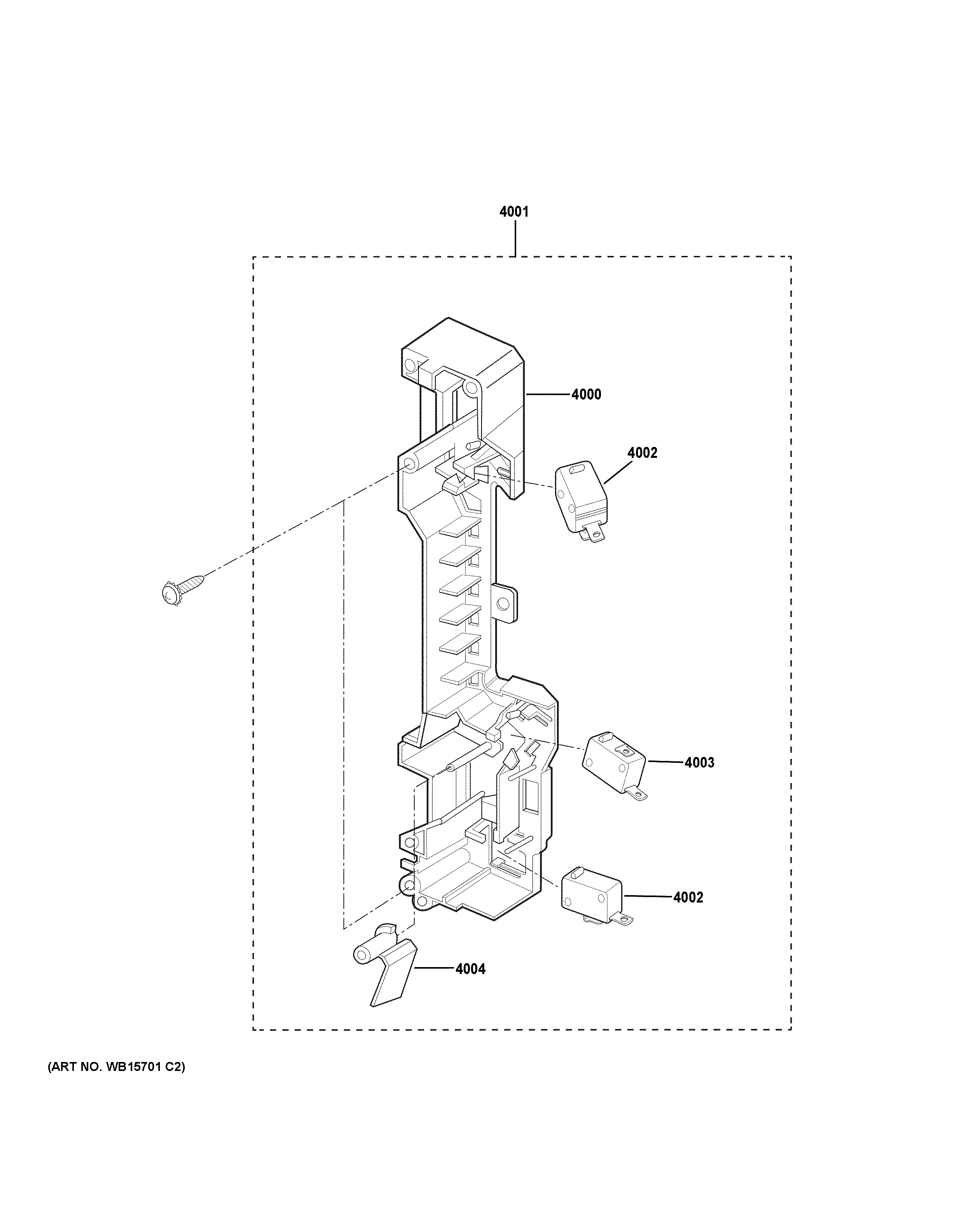 Assembly View for LATCH BOARD PARTS | PVM9179SR1SS