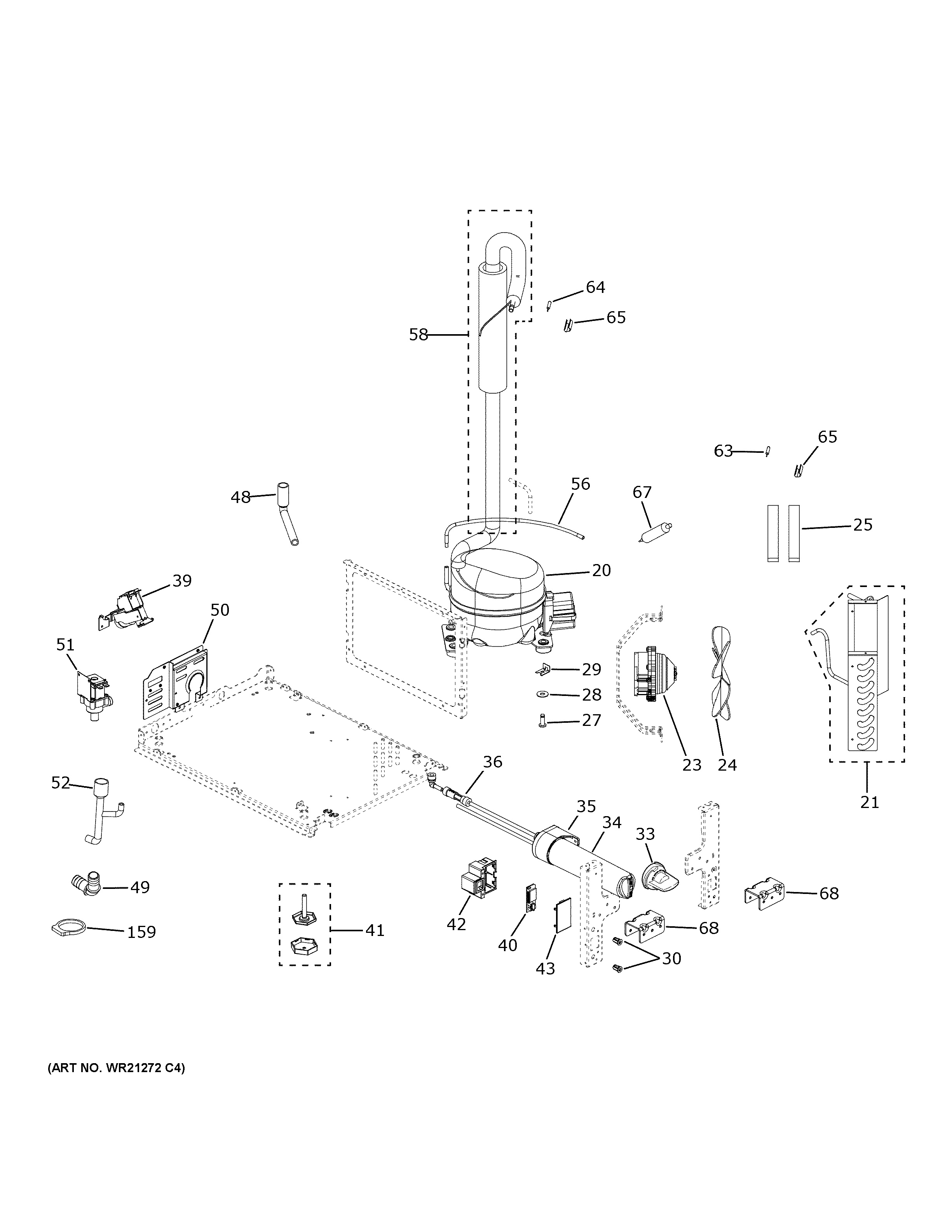 Assembly View for MACHINE COMPARTMENT | UNC15NPRBII