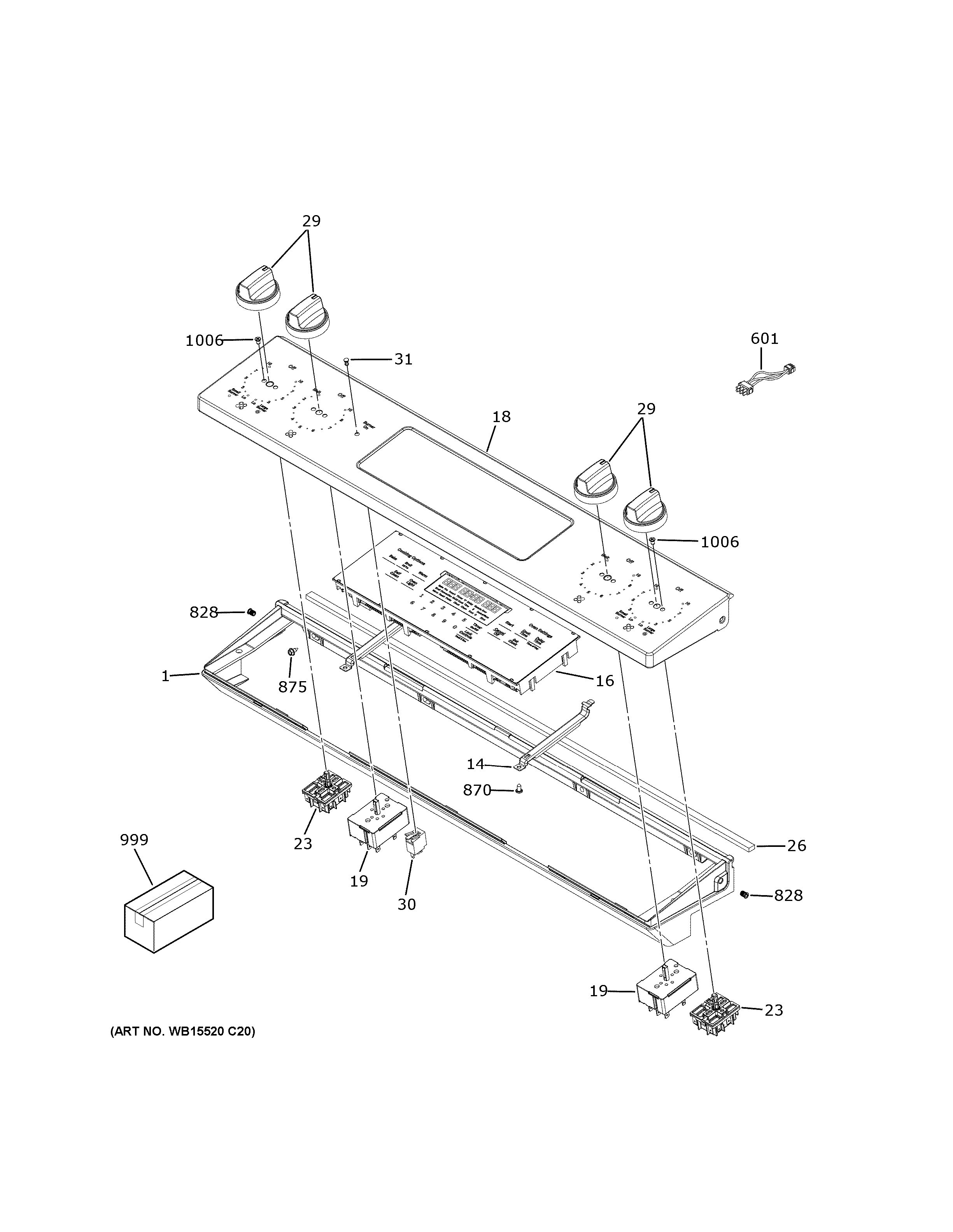 Assembly View for CONTROL PANEL | JS645SL8SS
