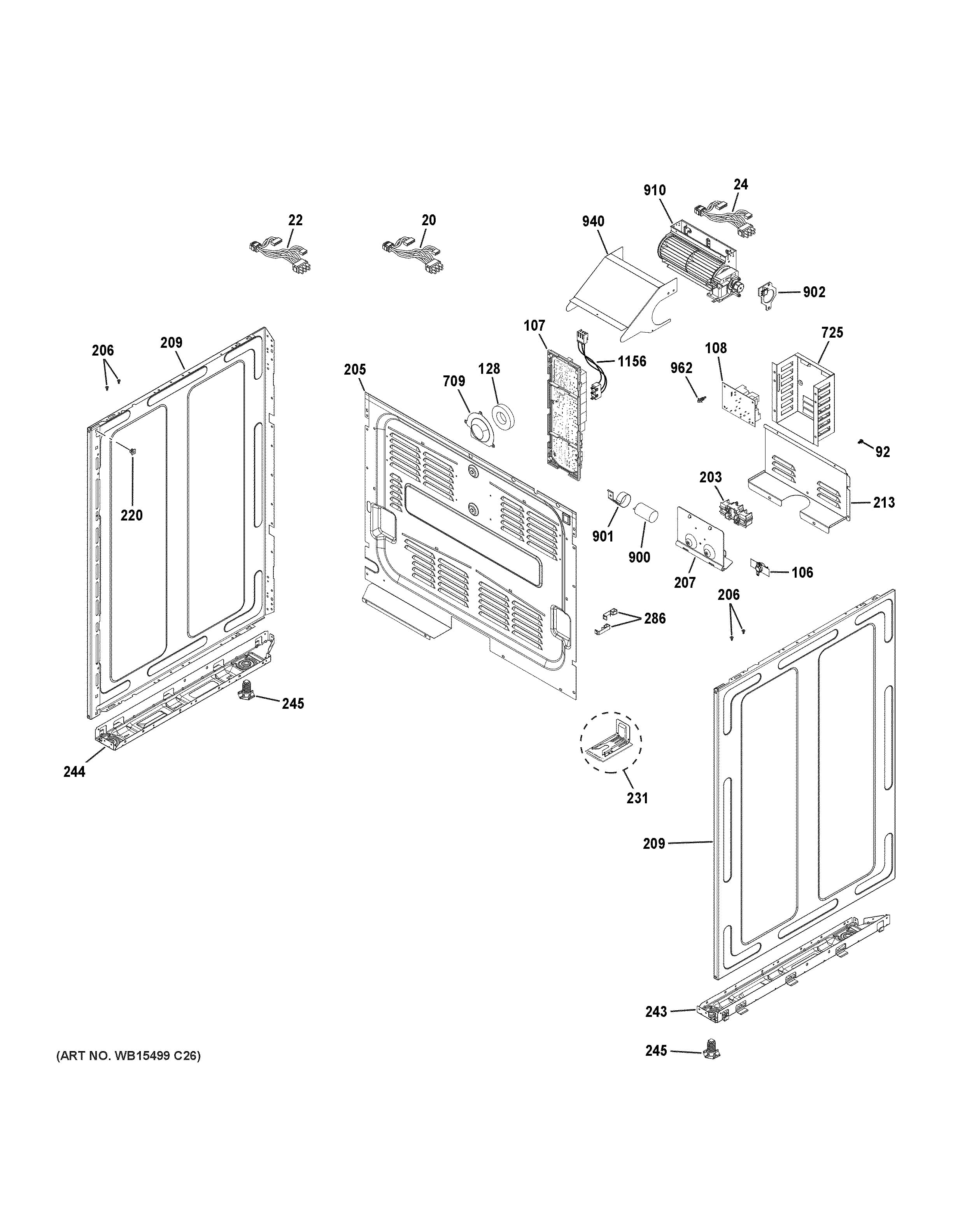 Assembly View for BODY PARTS | CHS950P2M5S1