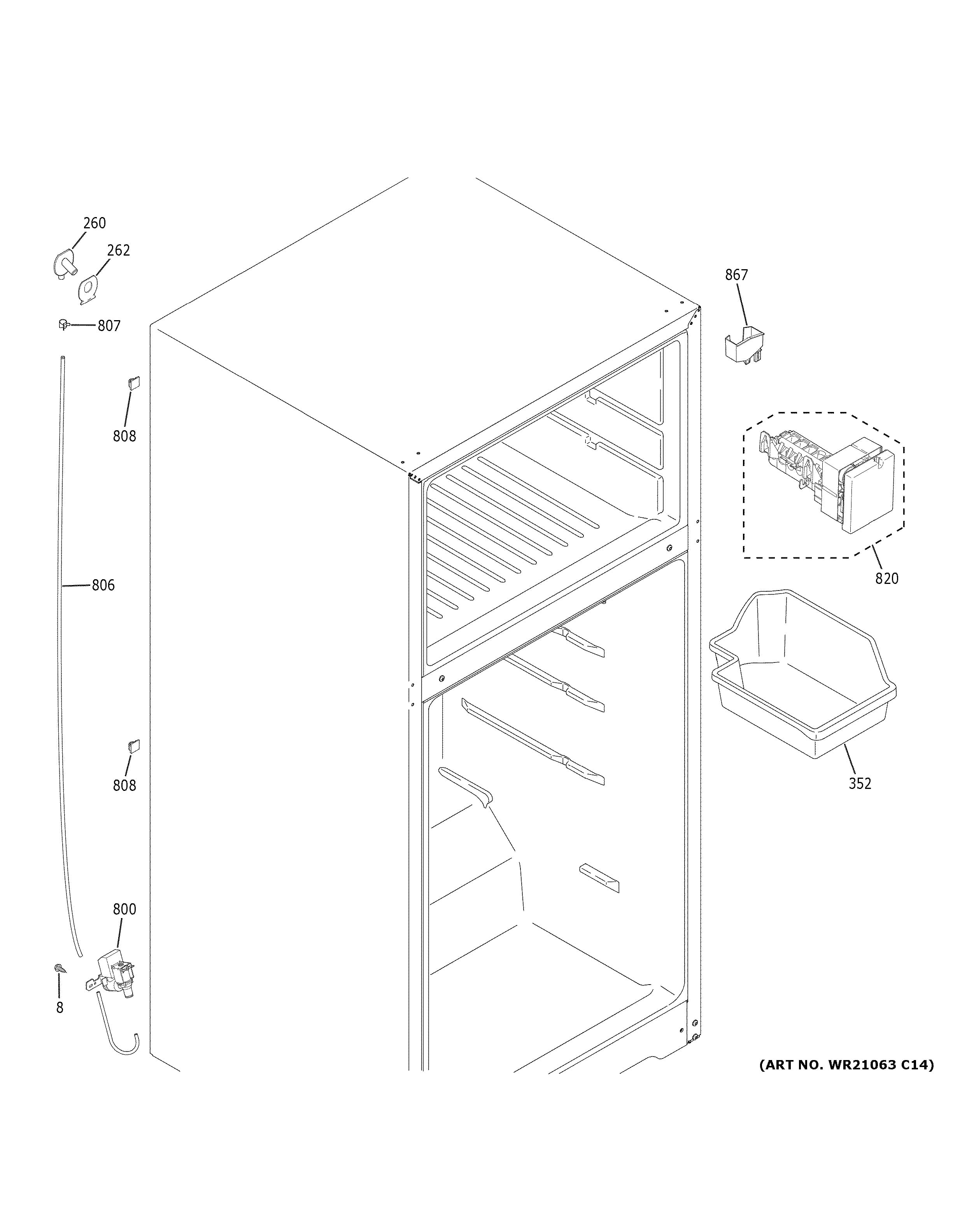 Assembly View for ICE MAKER | GIE18GSNDRSS