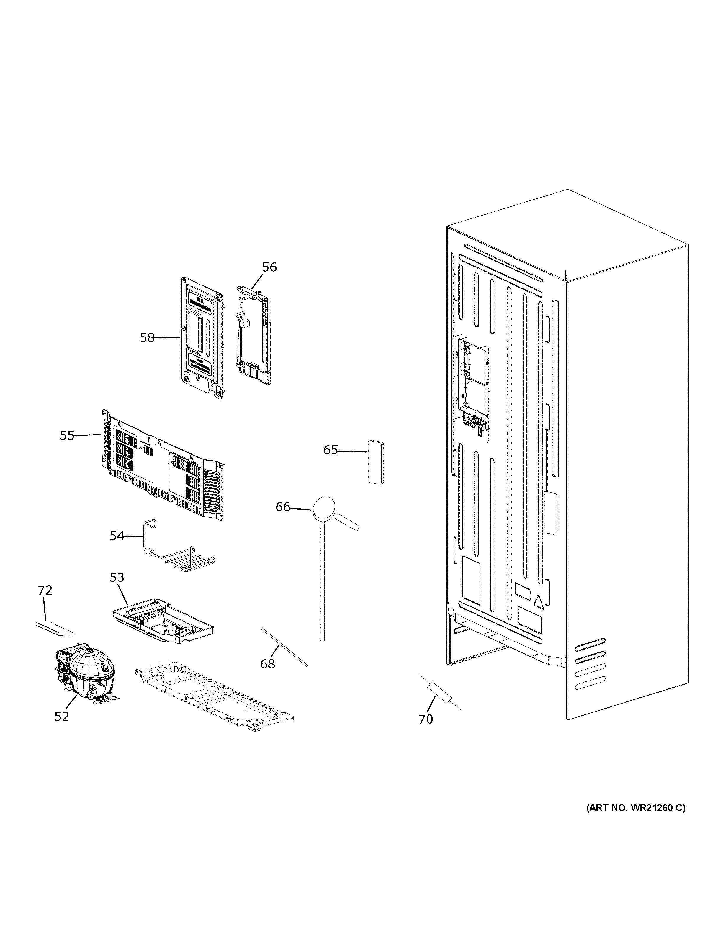 Assembly View for MACHINE COMPARTMENT | QJS15HYRBFS