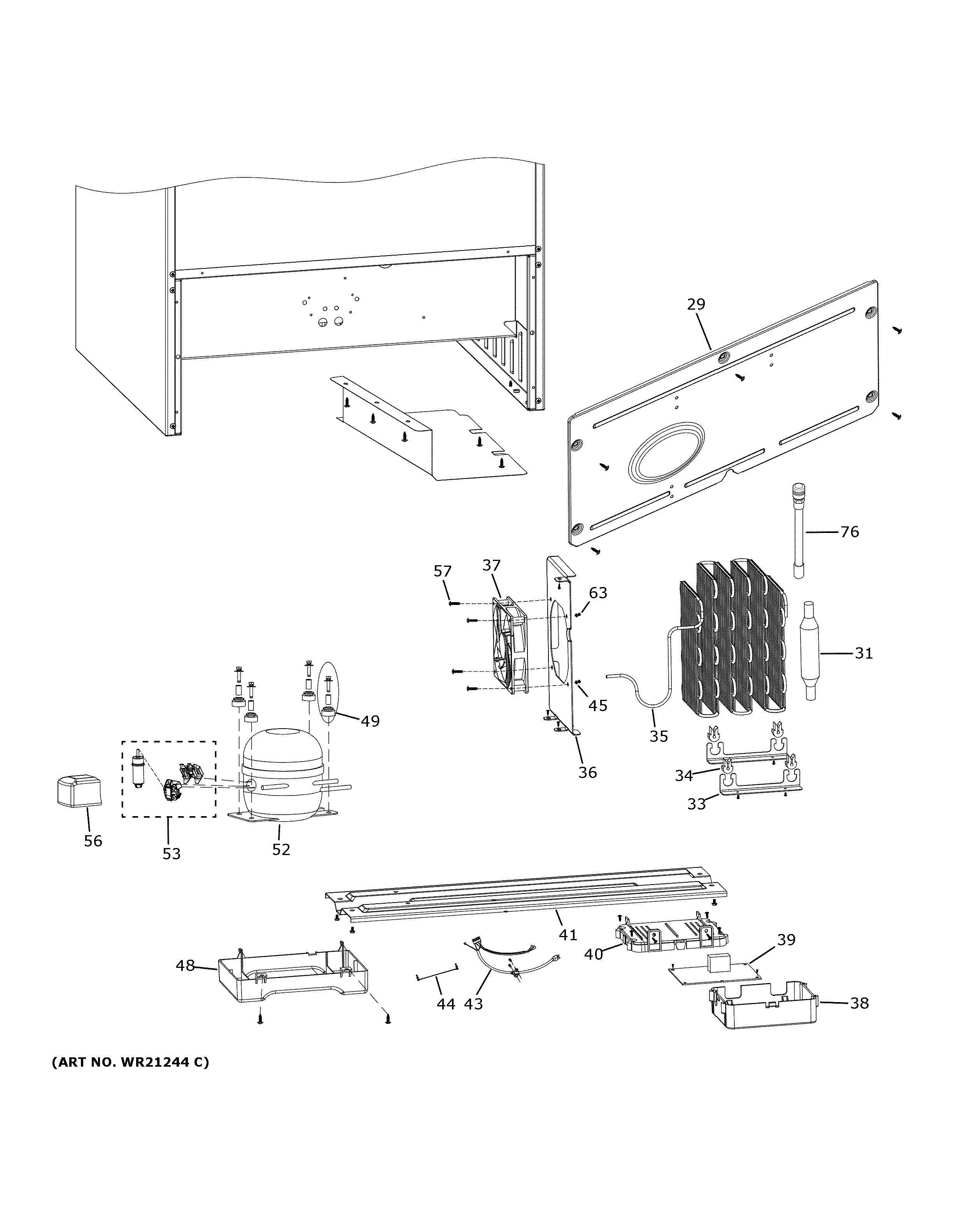 Assembly View for MACHINE COMPARTMENT | PVS06BSPBSS
