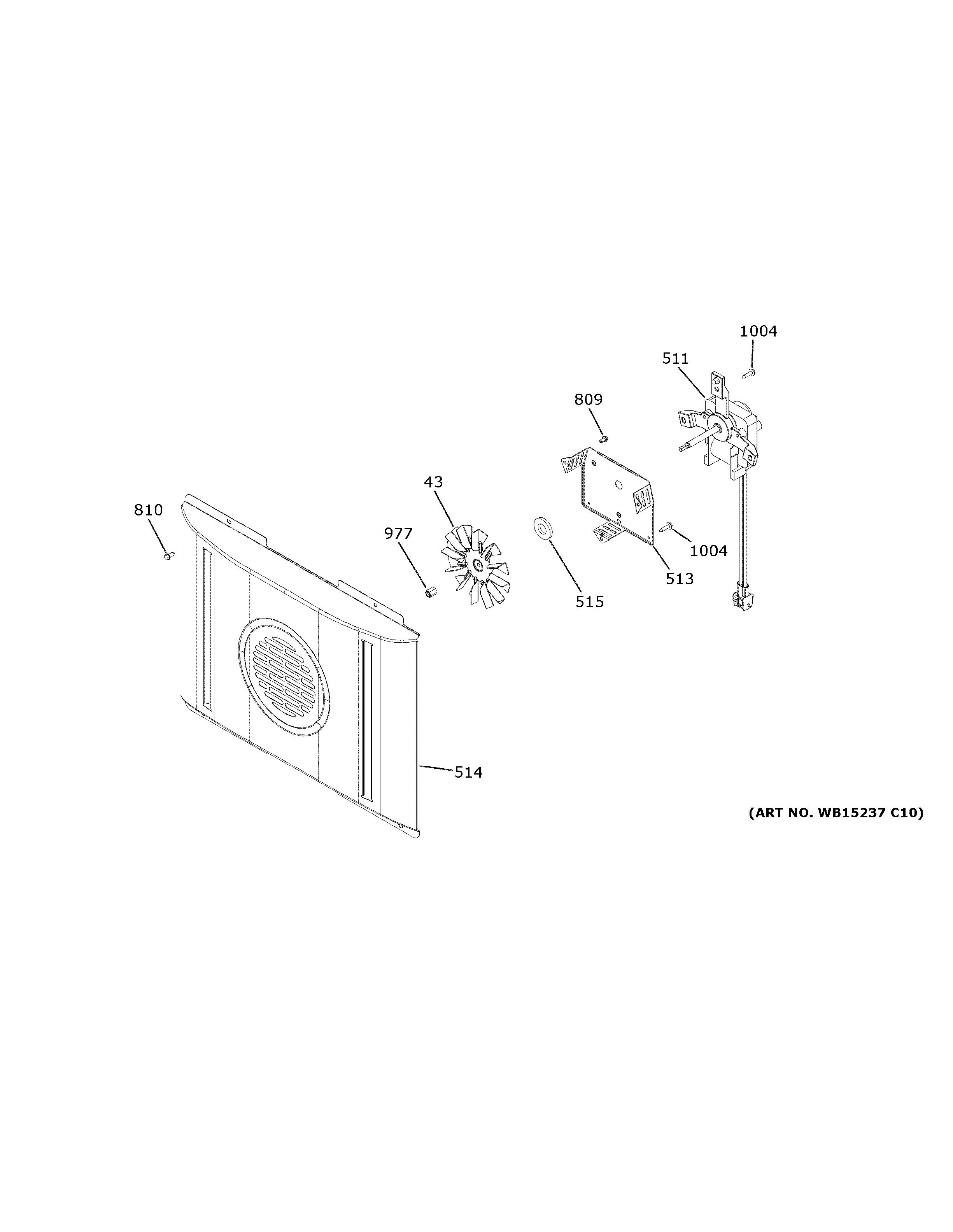 Assembly View for CONVECTION FAN | JS760SP5SS