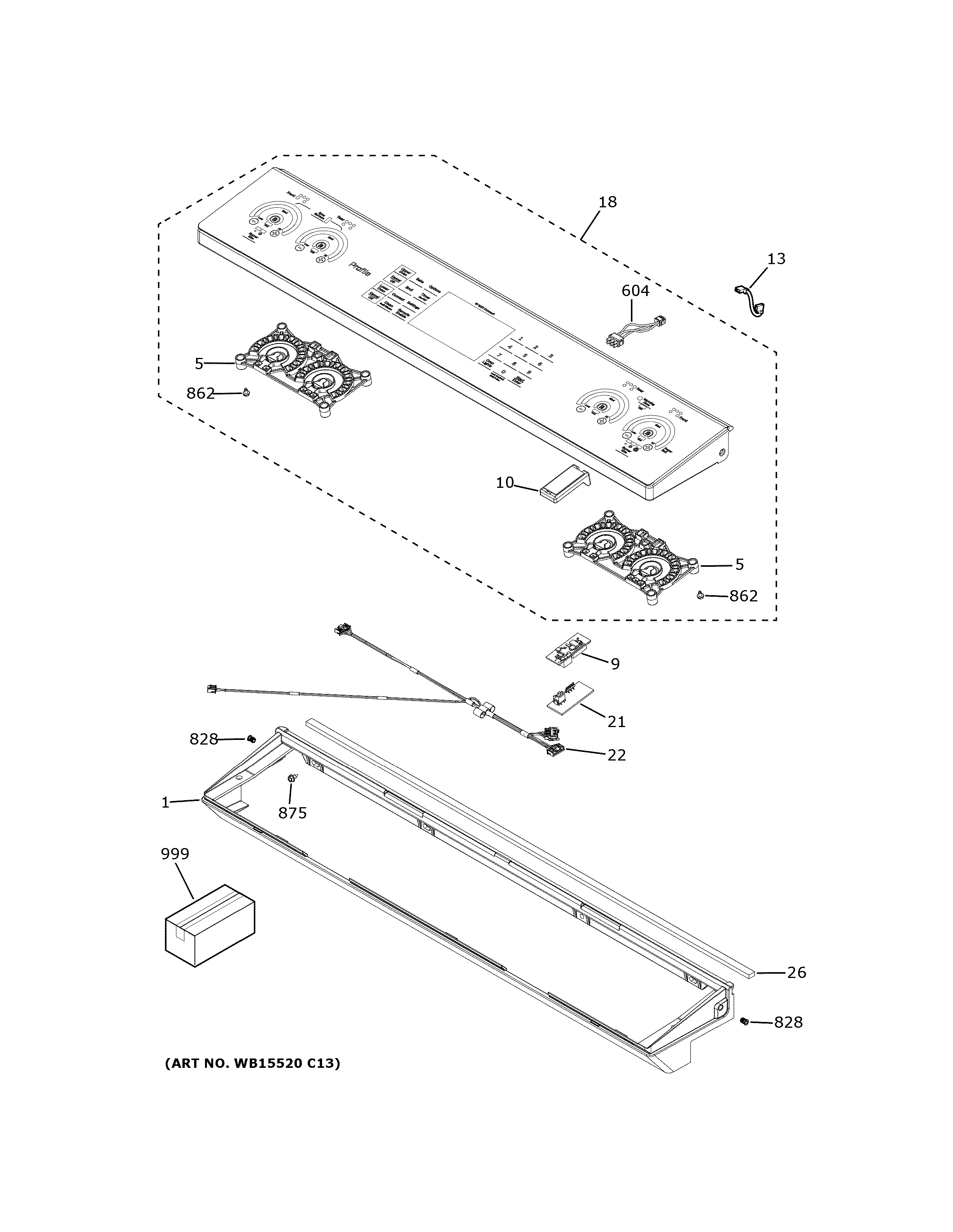 Assembly View for CONTROL PANEL | PS960YP3FS