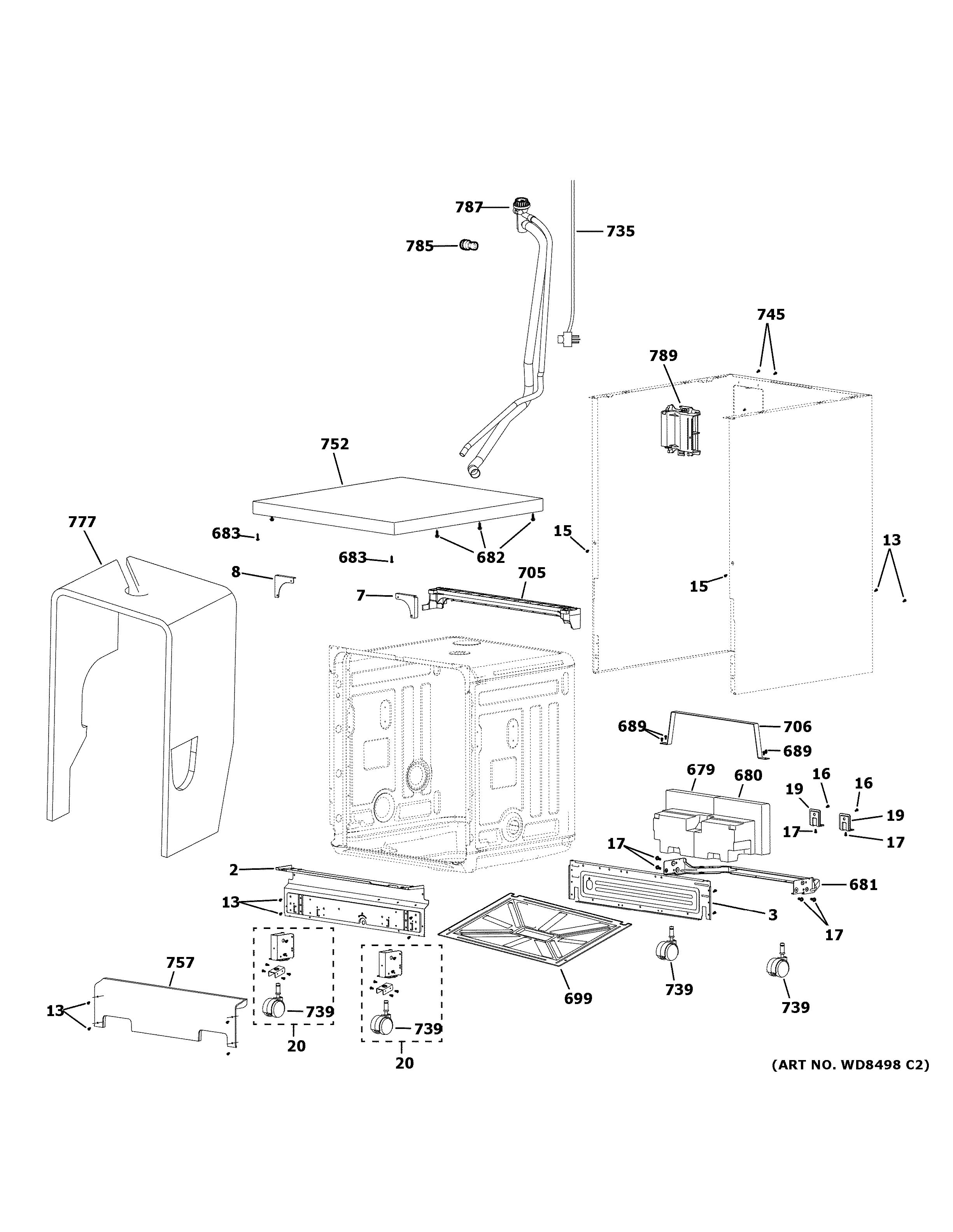 Assembly View for BODY PARTS (2) | GPT225SSL0SS