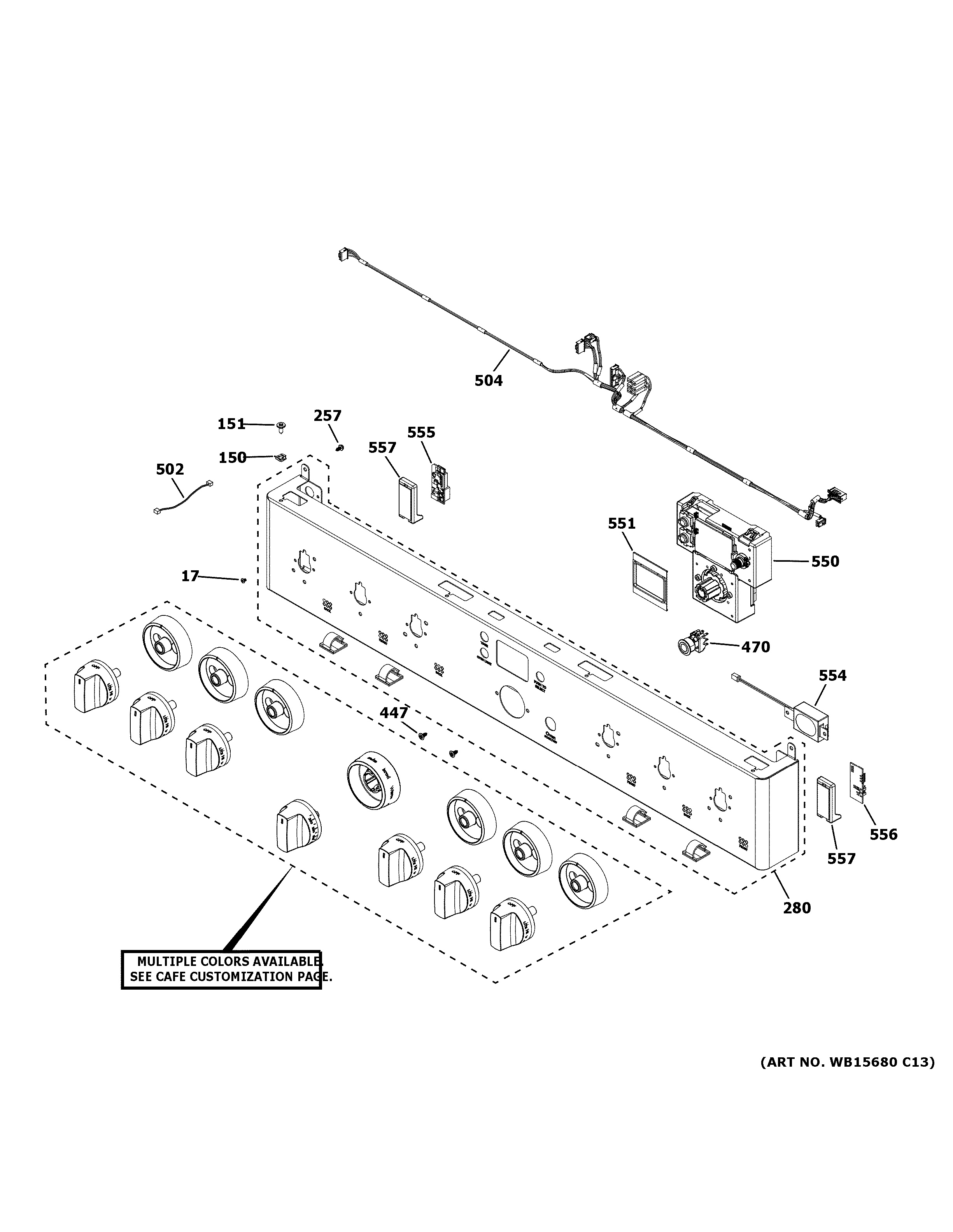 Assembly View for CONTROL PANEL | C2Y366P4T1W2