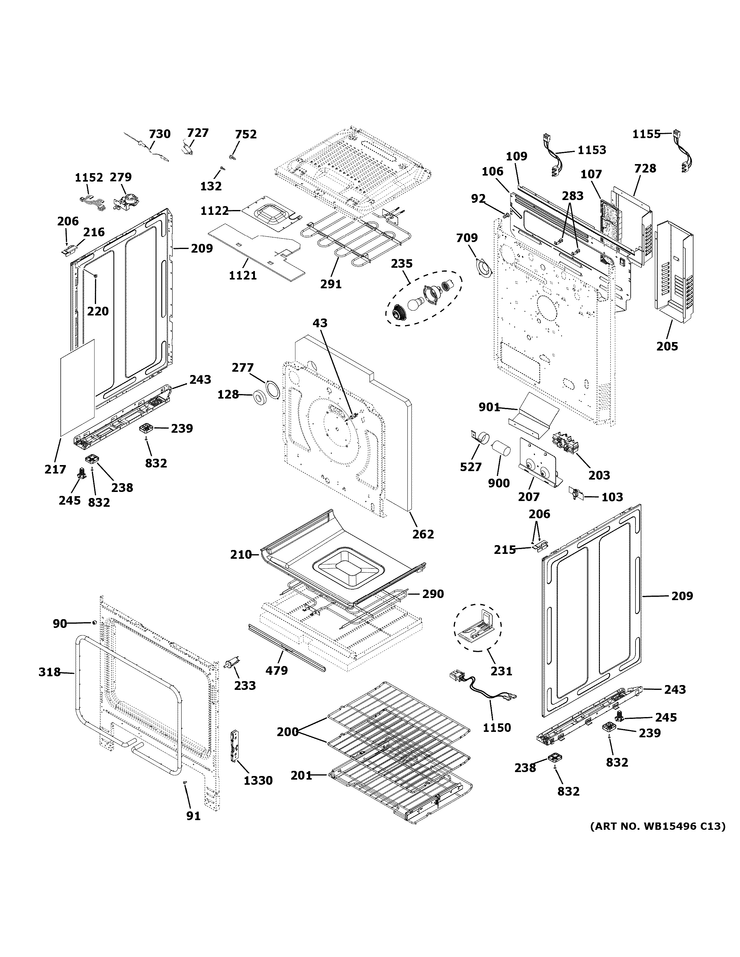 Assembly View for BODY PARTS | C2S900P2M1S1