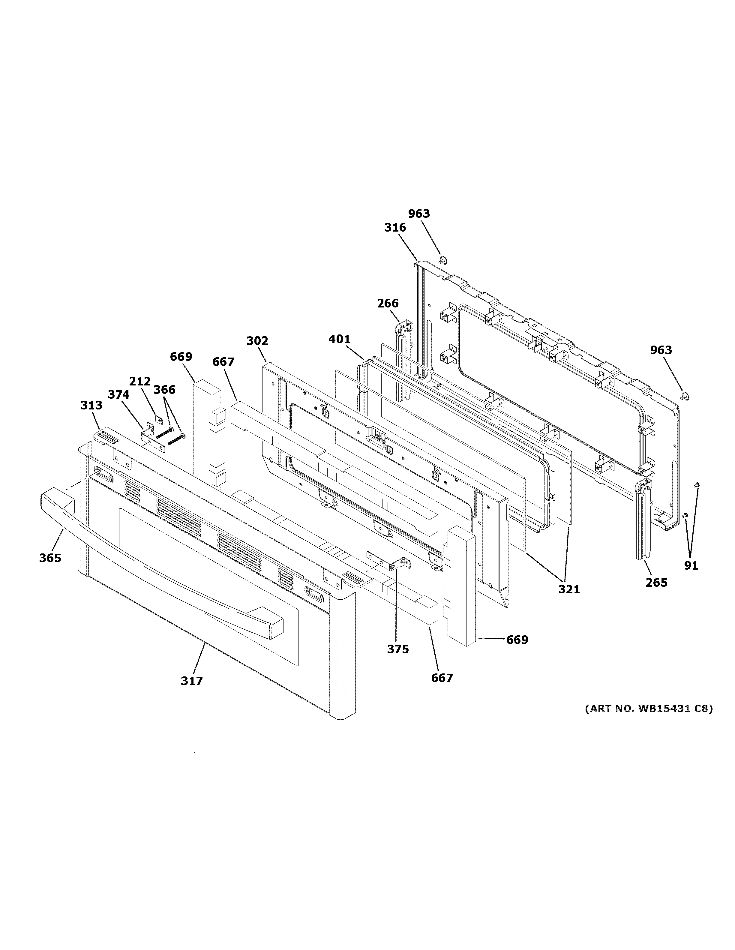 Assembly View for UPPER DOOR | JGBS86SP2SS