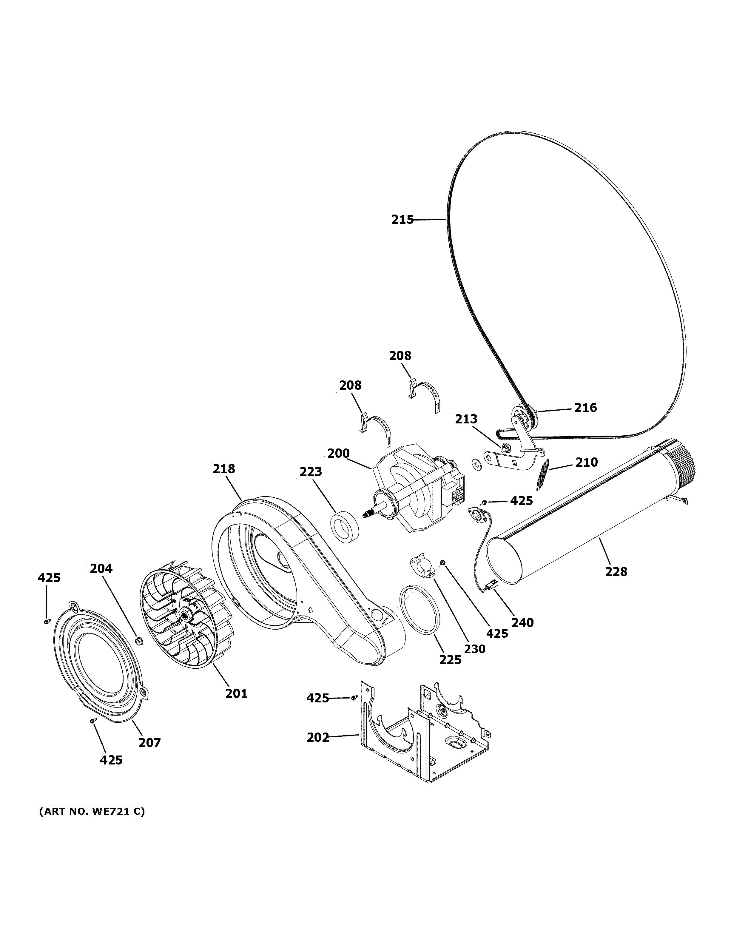 Assembly View for BLOWER & MOTOR | GFD55ESSN1WW