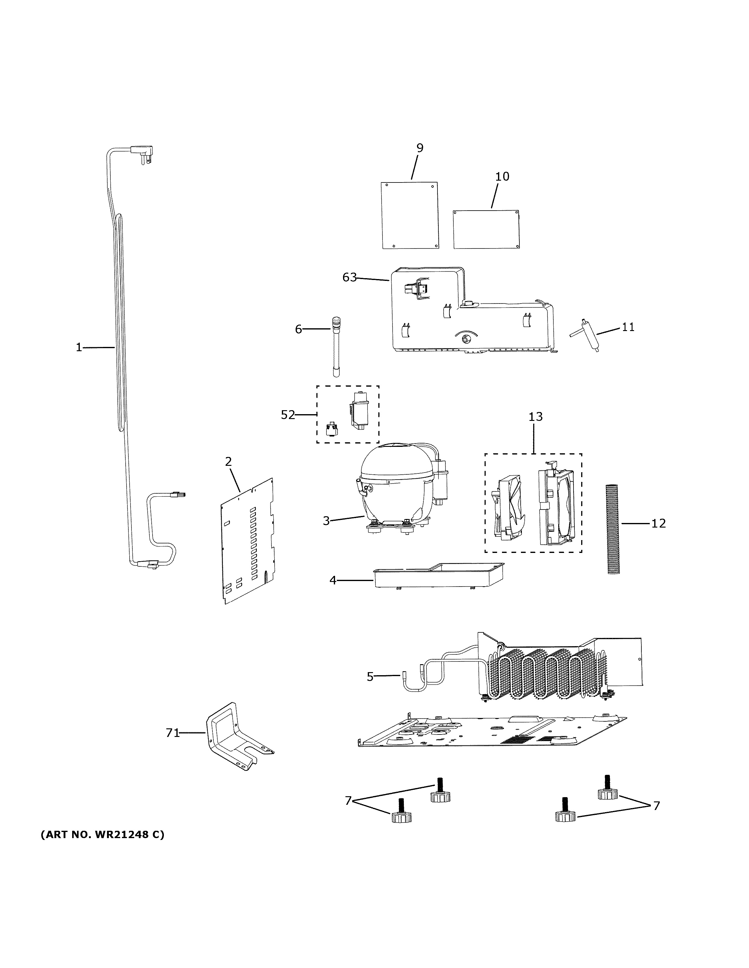 Assembly View for MACHINE COMPARTMENT | CCR06BM2PBS5