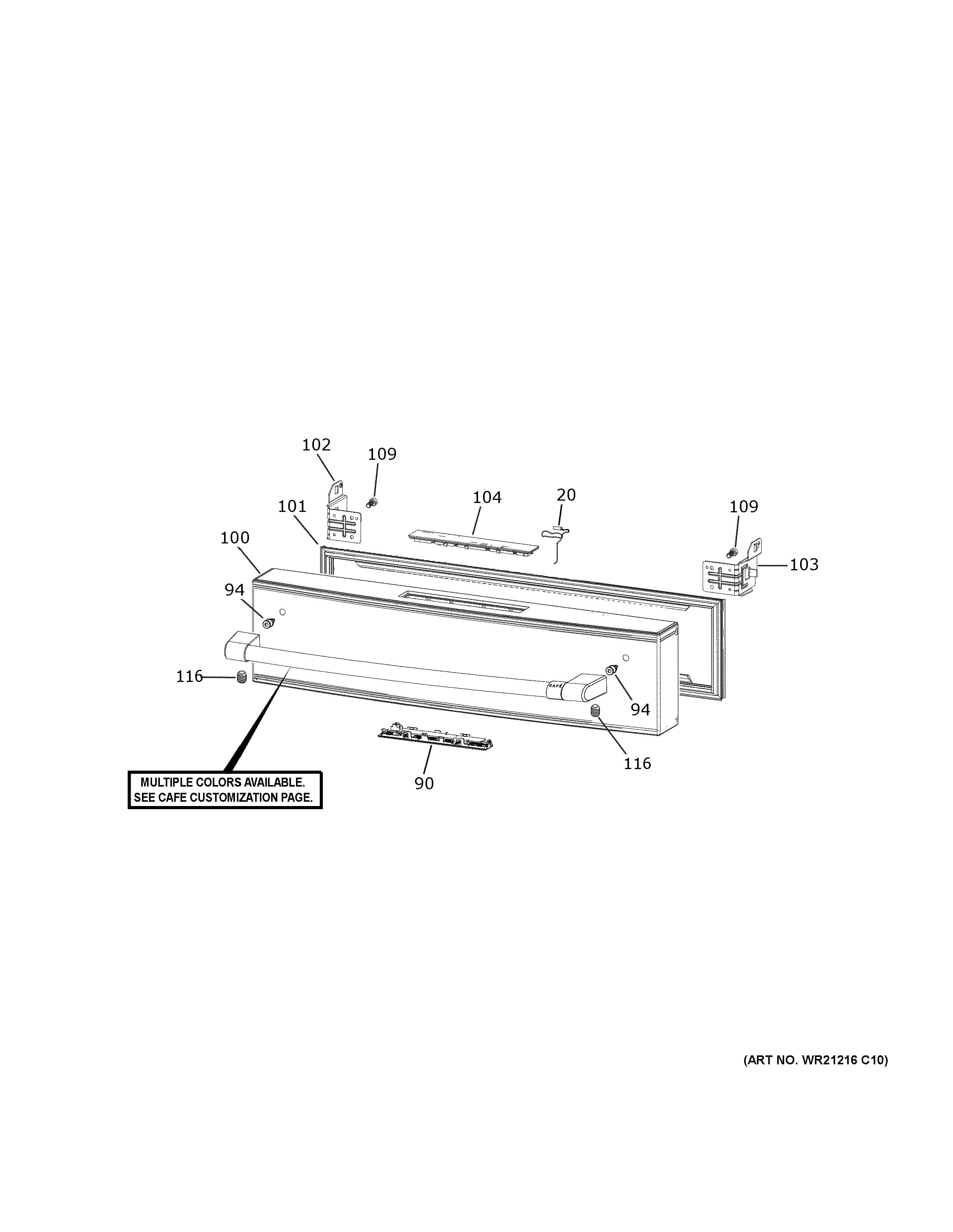 Assembly View for CONVERTIBLE DRAWER | CVE28DP2NBS1